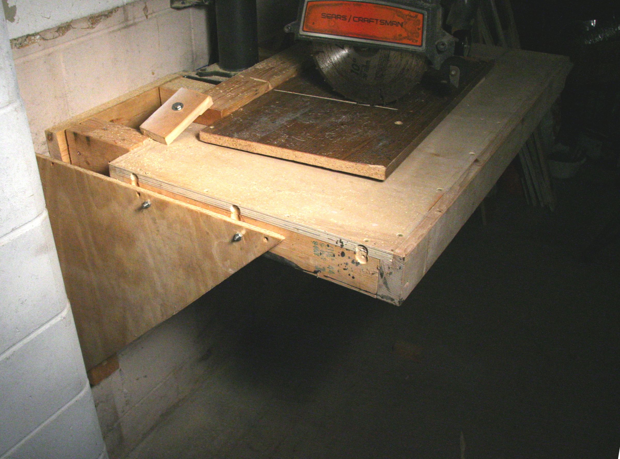 Radial-Arm Saw Overhaul & Modification for Low Profile Storage : 8 ...