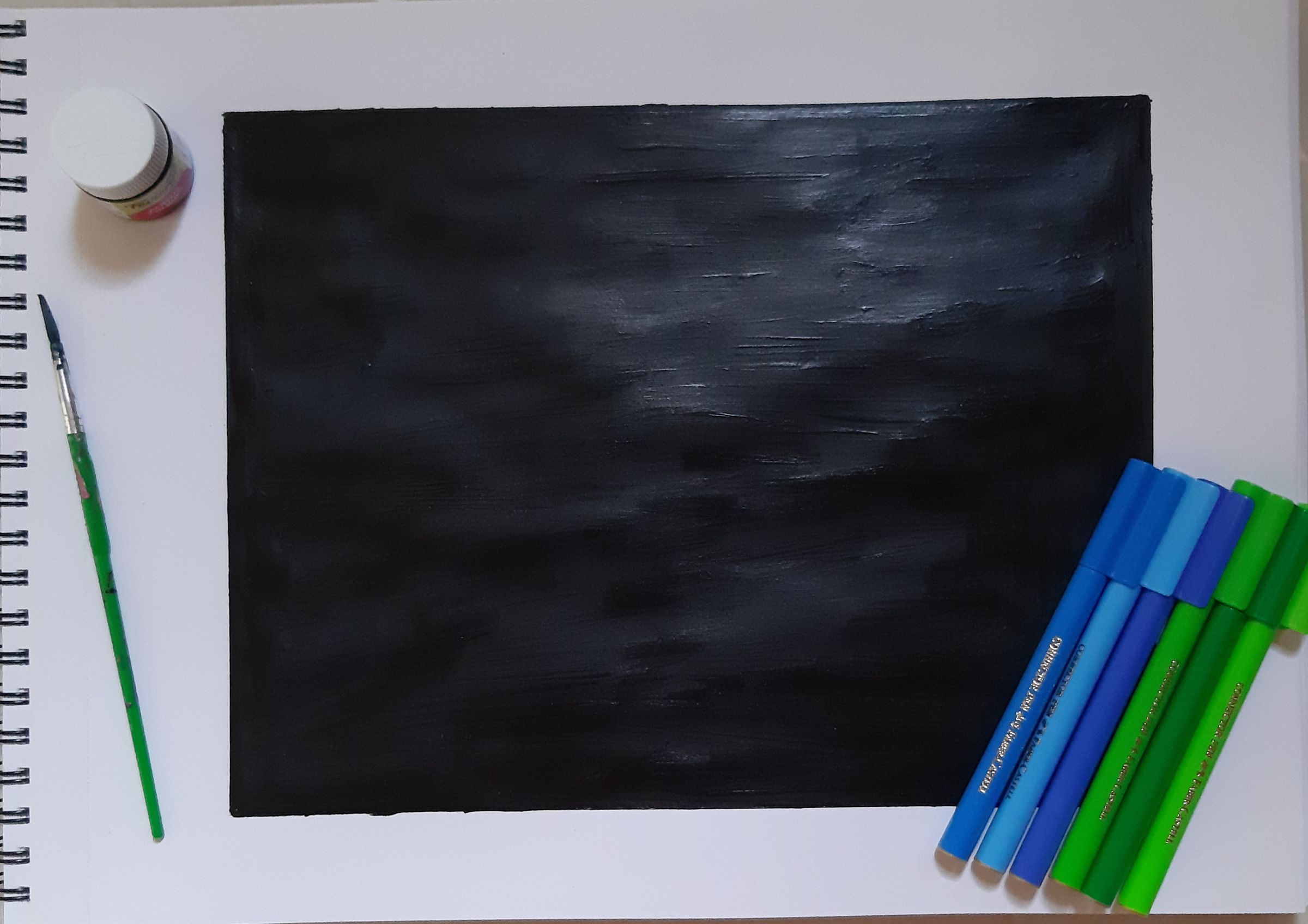 Step by Step Landscape Dot Painting | Dot Art Tutorial : 6 Steps ...