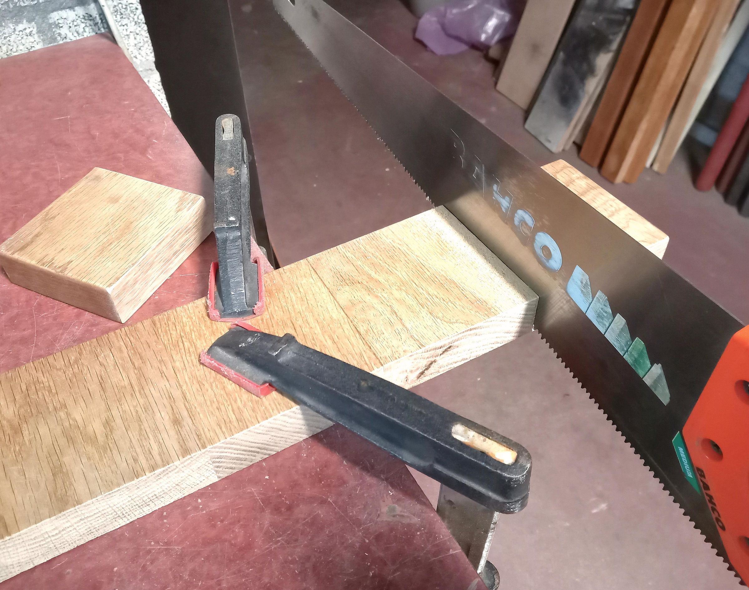 Traveler Workbench With Adjustable Feet and Cerused Oak Legs : 30 Steps ...