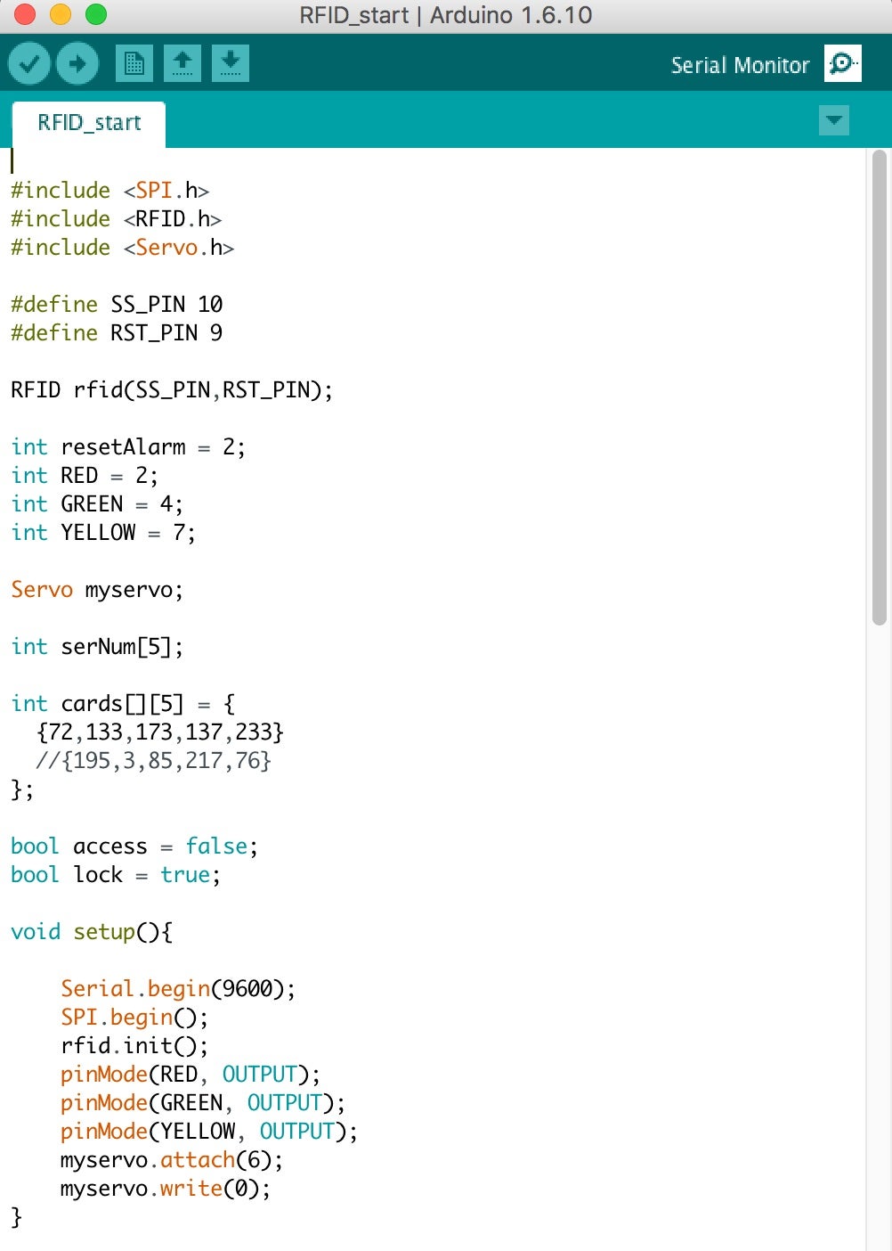 Arduino RFID Deadbolt Modification: Using an Arduino UNO Microcontroller and an RFID Sensor to ...