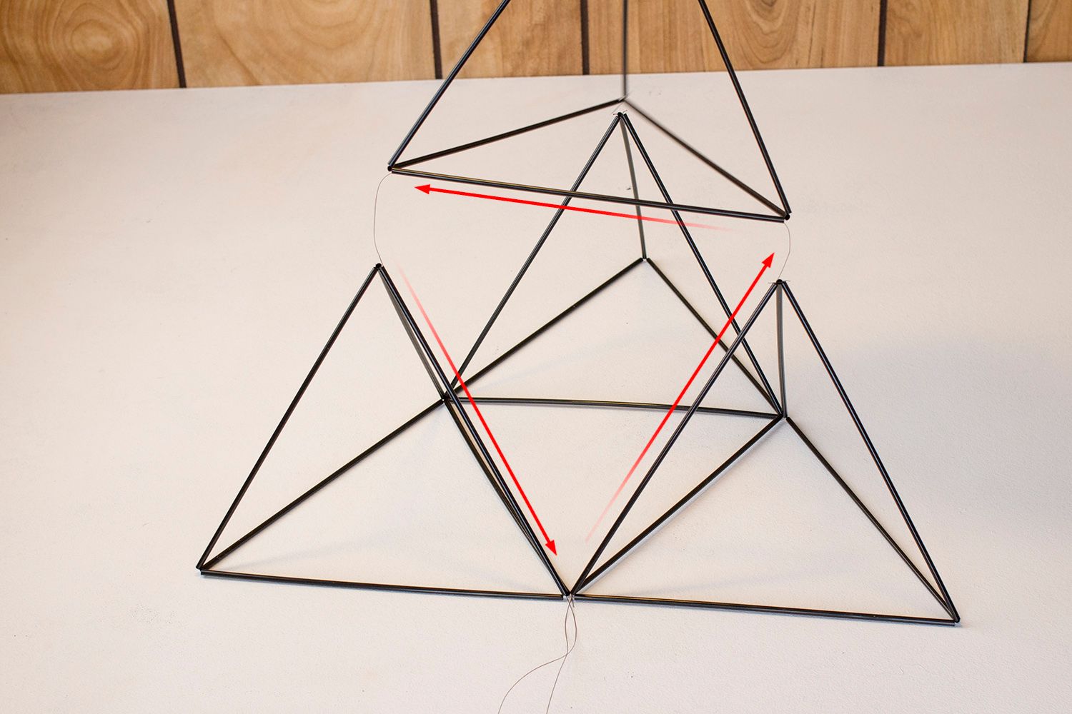 Giant Straw Tetrahedron Cluster (with Pictures) - Instructables