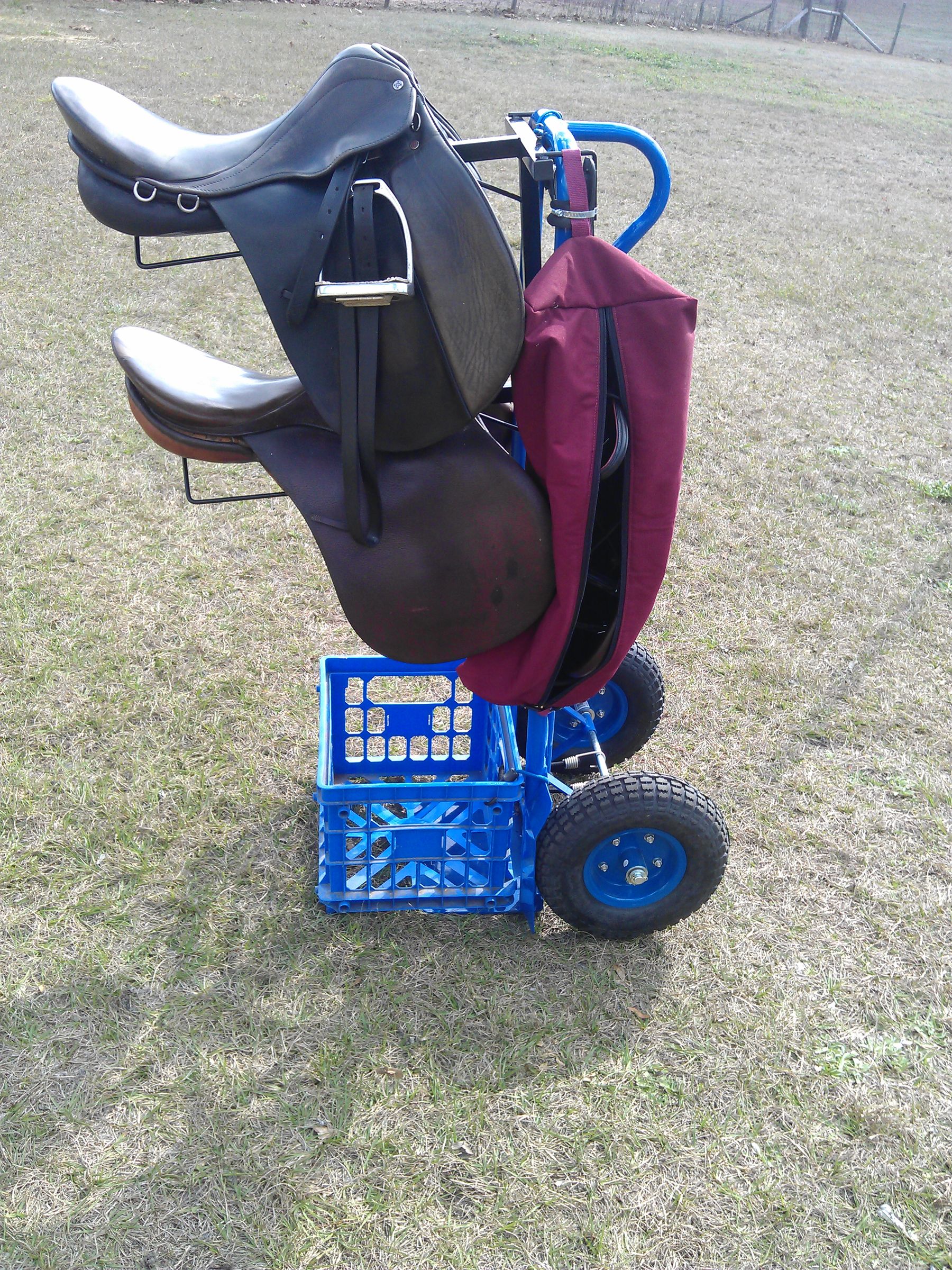 Rolling Saddle Rack Cart : 5 Steps - Instructables