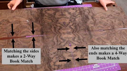 Fun With Wood Veneer! - 4 Way Book Match : 3 Steps (with Pictures ...