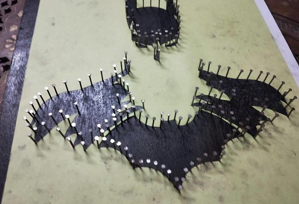 BATMAN | String Art : 6 Steps (with Pictures) - Instructables