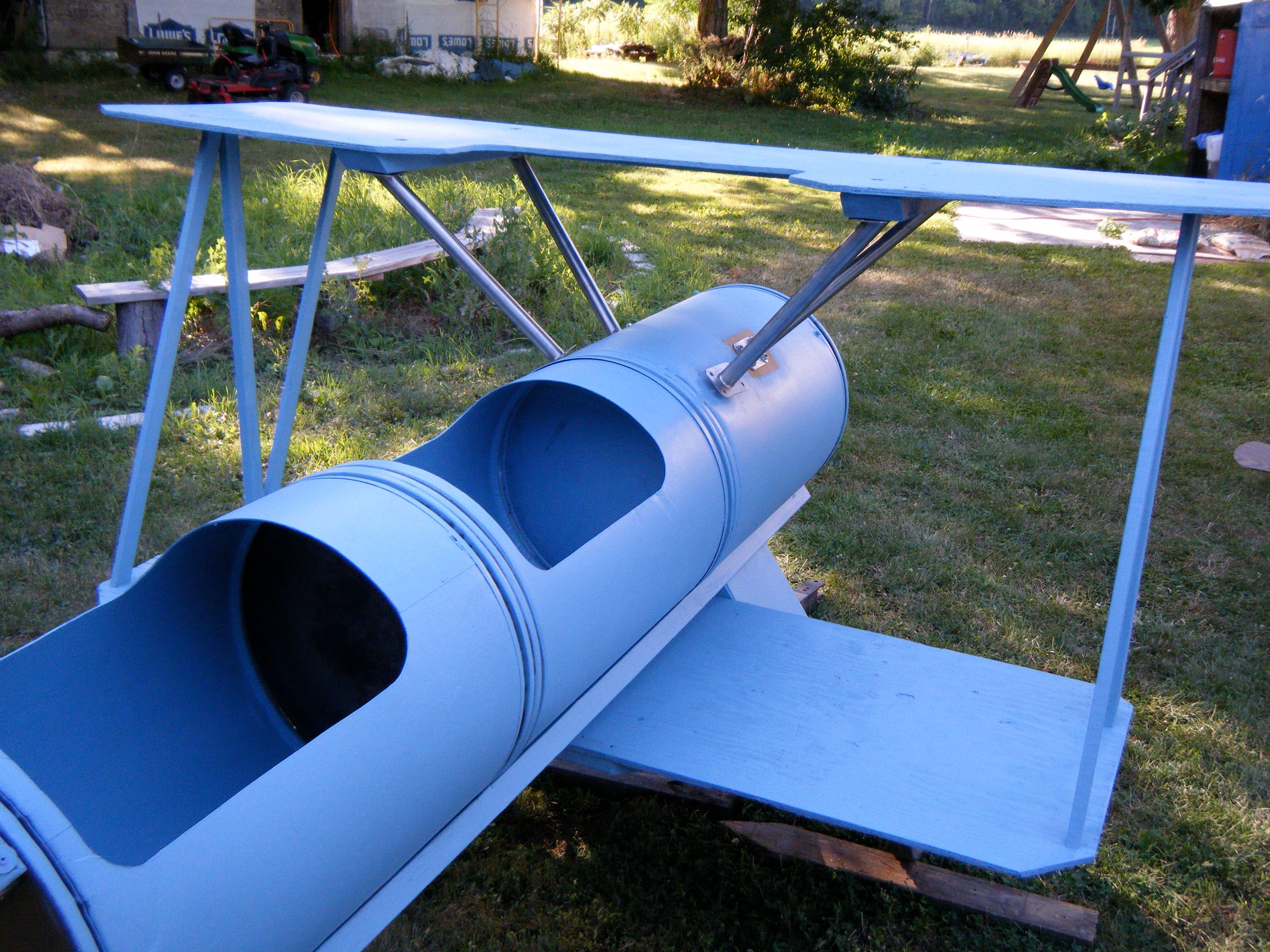 Cardboard Barrel Biplane. the Flyin' Lion : 23 Steps (with Pictures ...
