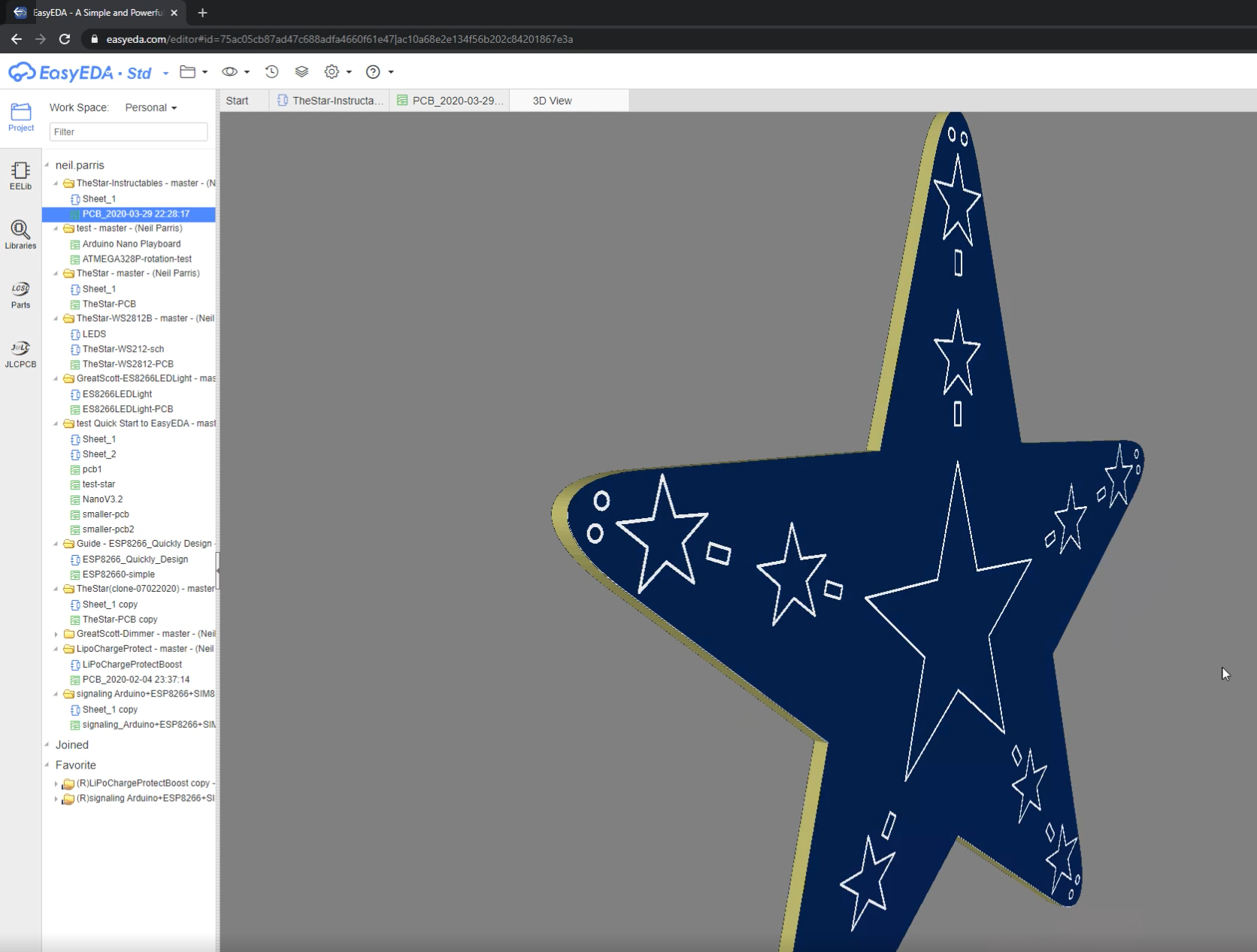 Learn How to Design a Custom Shaped PCB With EasyEDA Online Tools : 12 ...