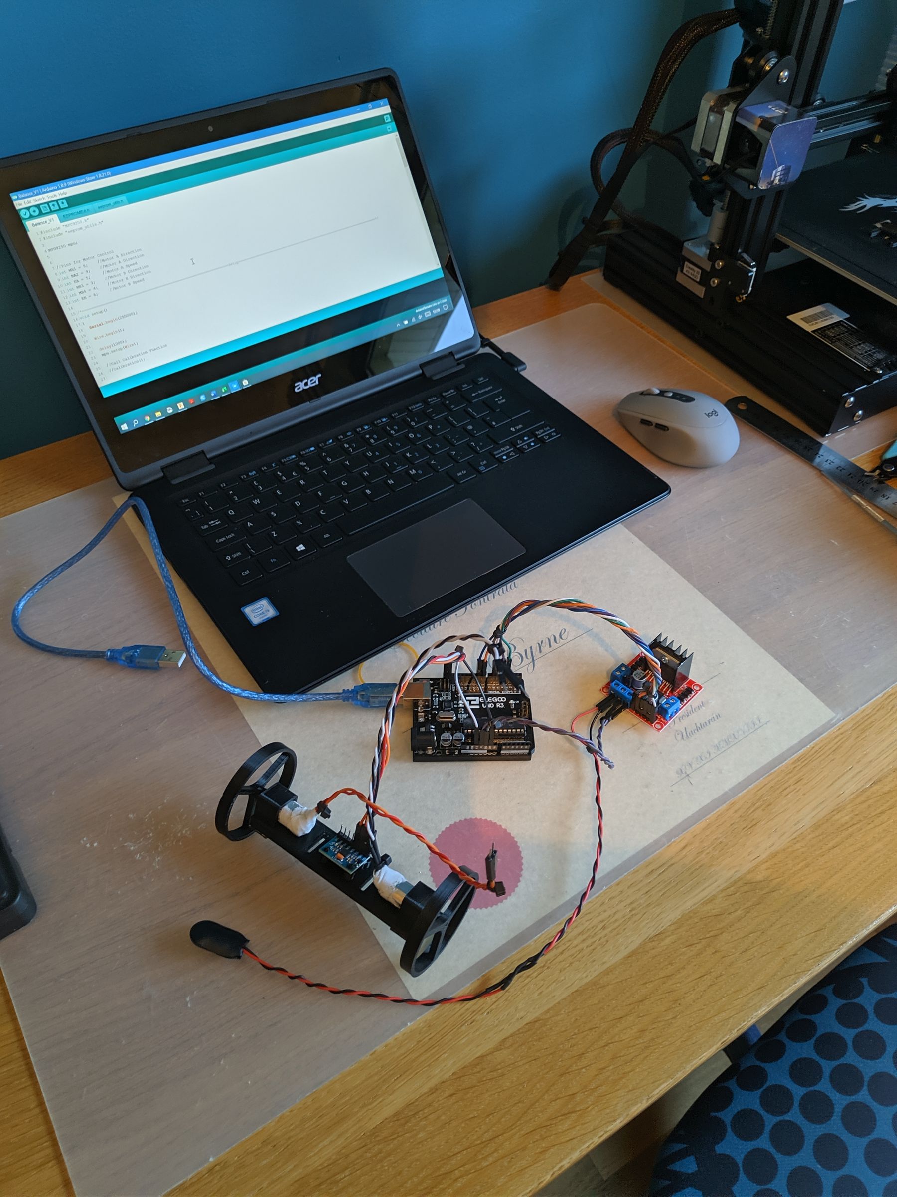 Self Balancing Robot - PID Control Algorithm : 3 Steps - Instructables