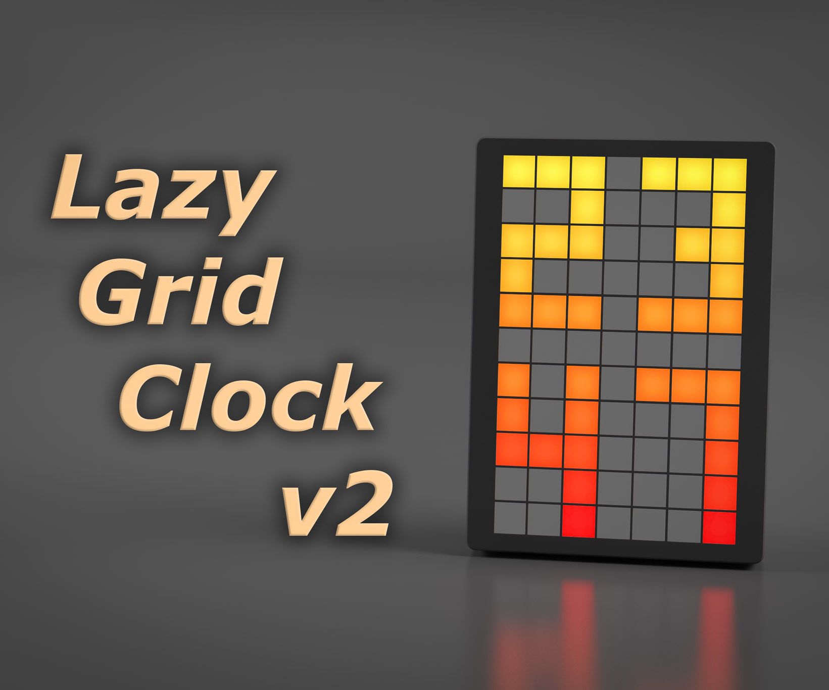 Lazy Grid Clock V2 : 6 Steps (with Pictures) - Instructables
