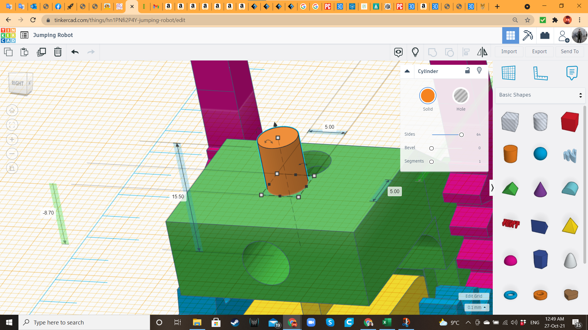 Tinkercad Robotics for School: Gerbil, the Jumping Robot! : 18 Steps ...