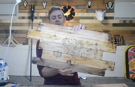 Wood Burned Middle Earth Map on Pallet Wood : 6 Steps (with Pictures ...