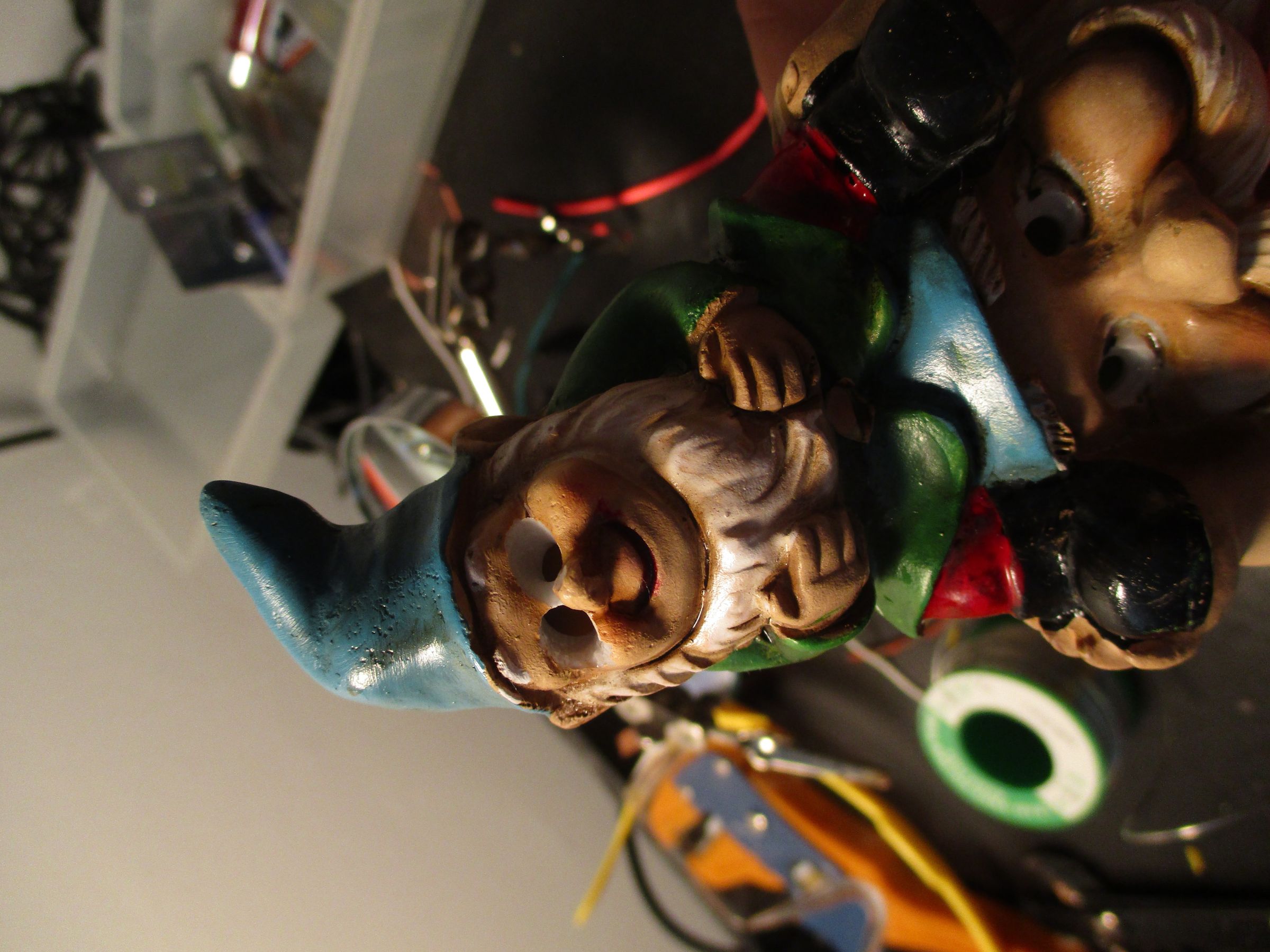 Solar Powered Creepy Garden Gnomes! : 8 Steps (with Pictures ...