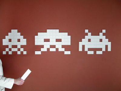 Giant 3-D Papercraft Space Invaders : 8 Steps (with Pictures ...