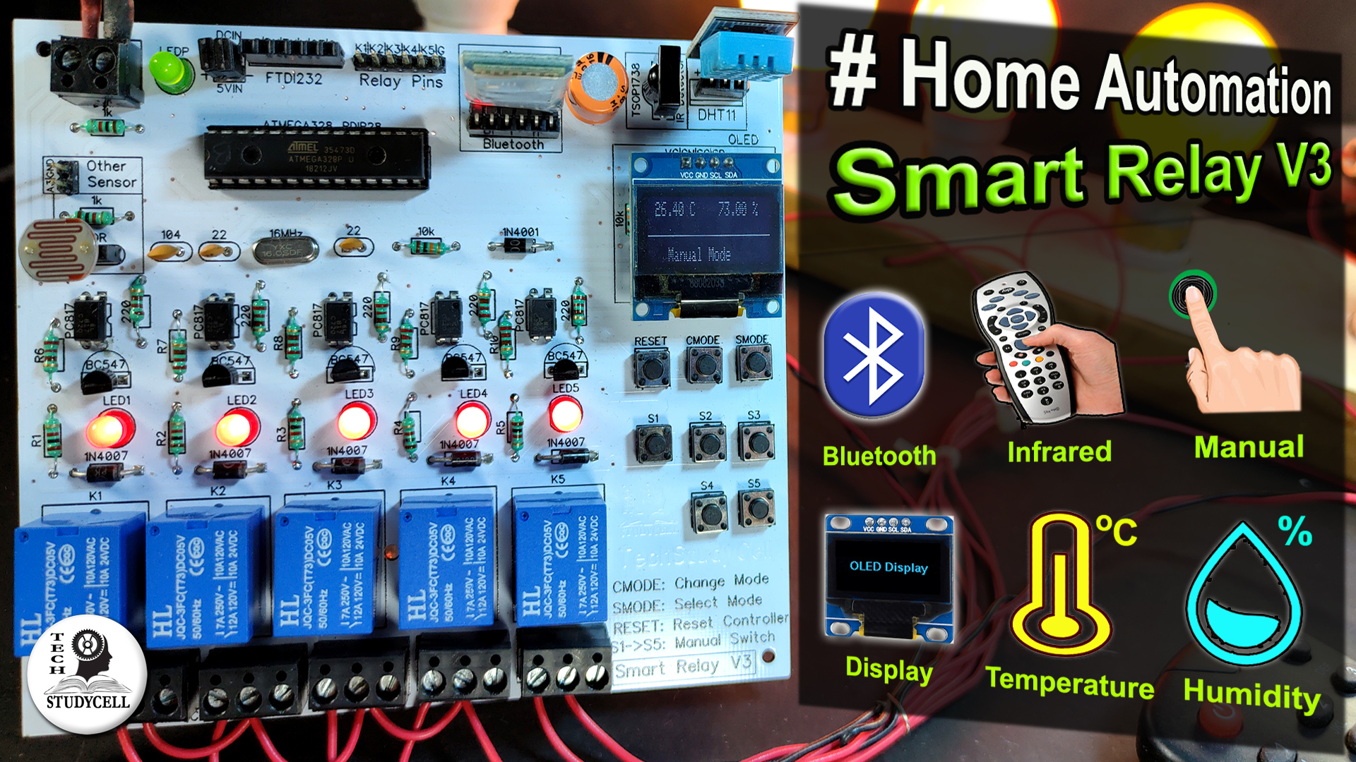 How to Make Smart Home Using Arduino Control Relay Module | Home ...
