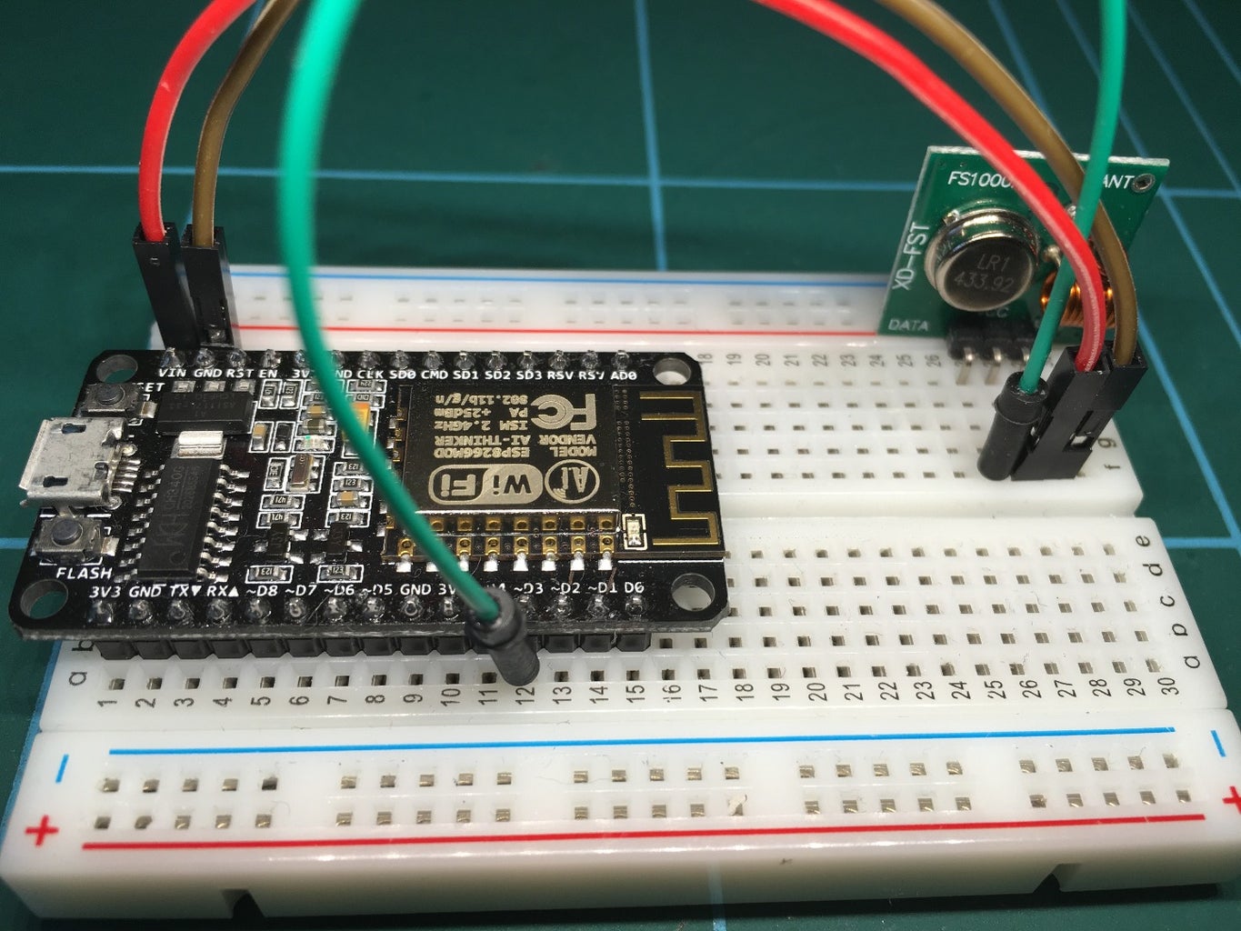 Using An Esp8266 To Control Mains Sockets Using 433mhz Transmitter And