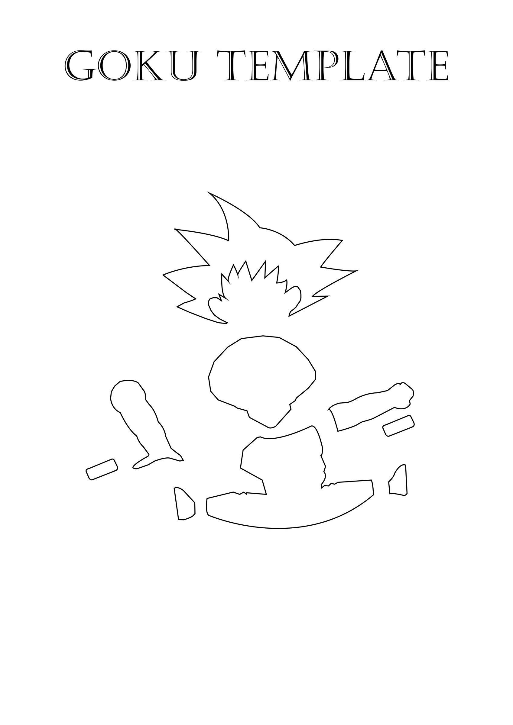 Dragon Ball Z Goku 3D Art Craft : 6 Steps (with Pictures) - Instructables