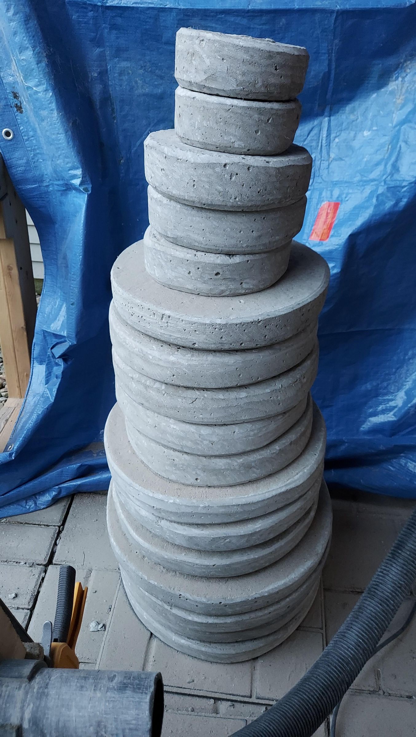 How to Make Olympic Concrete Weight Plates Homemade Guide : 5 Steps ...