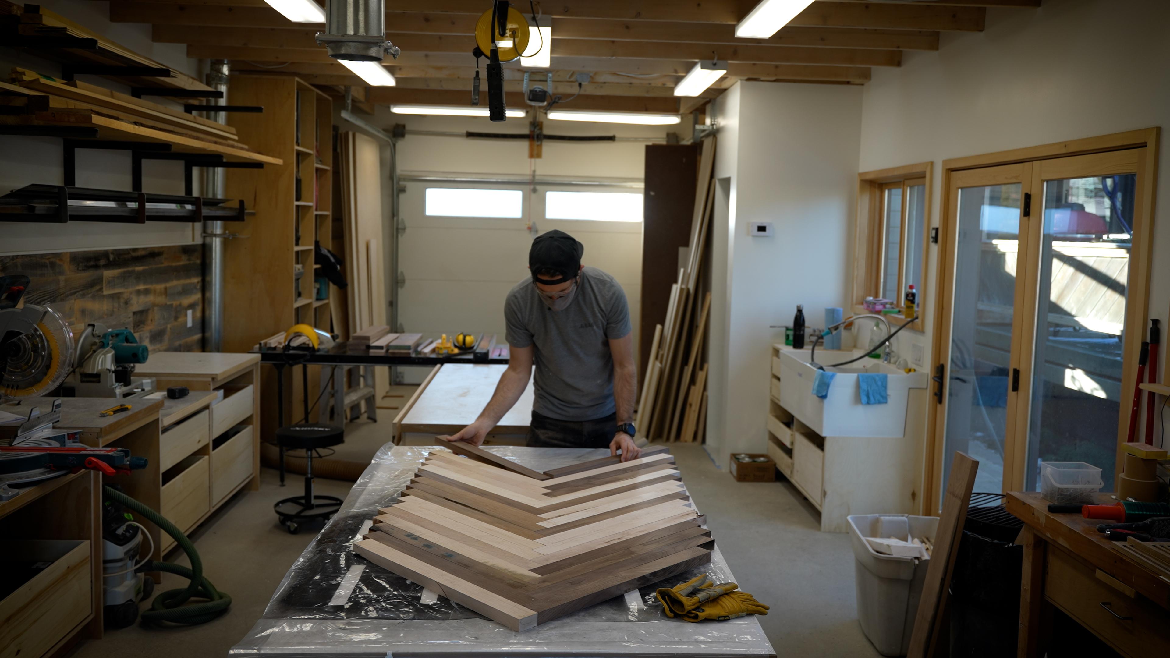 The Solid Wood Herringbone Pattern Table V2.0 : 19 Steps (with Pictures ...