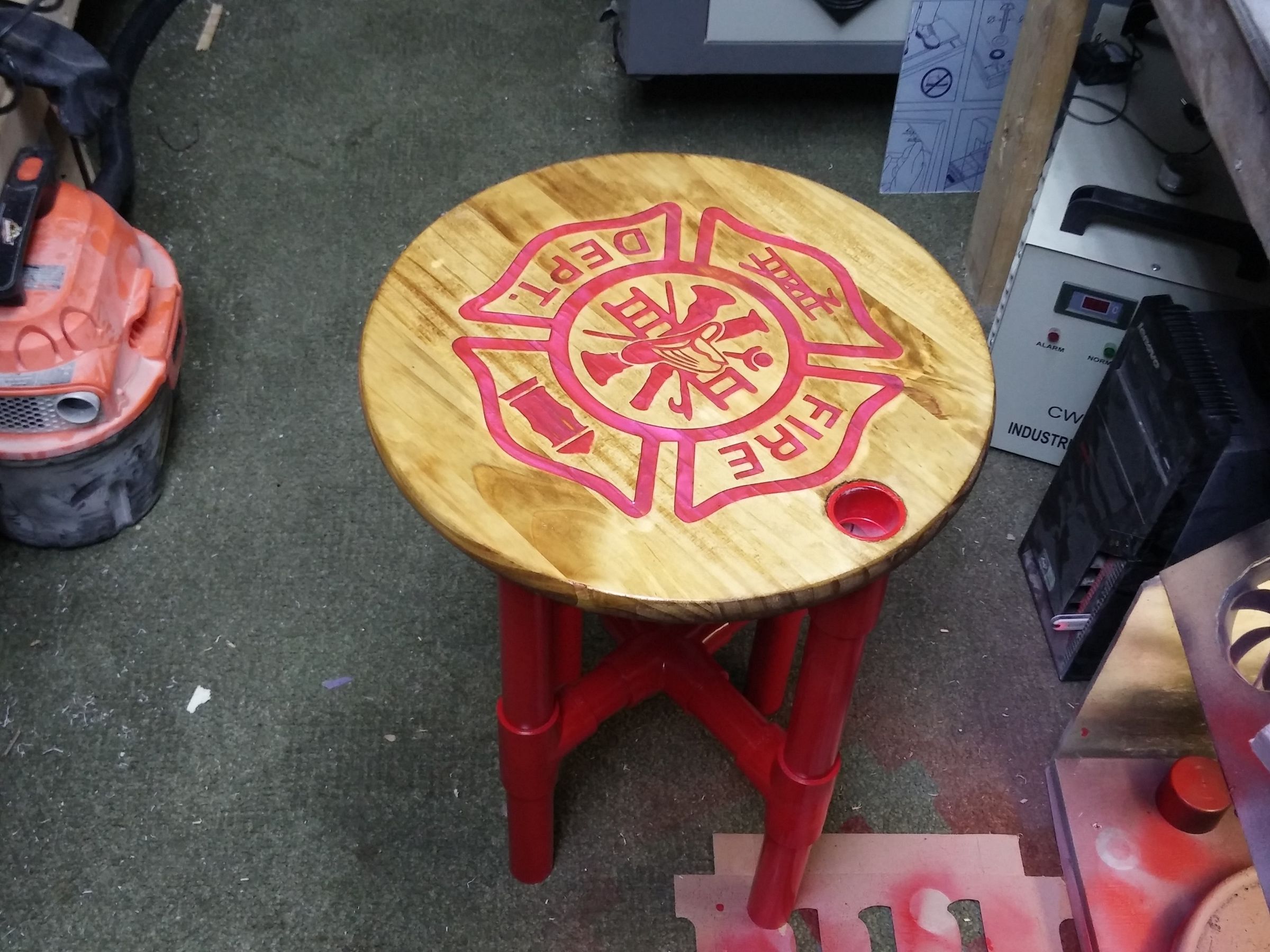 Firefighter Table and Lamp : 9 Steps (with Pictures) - Instructables