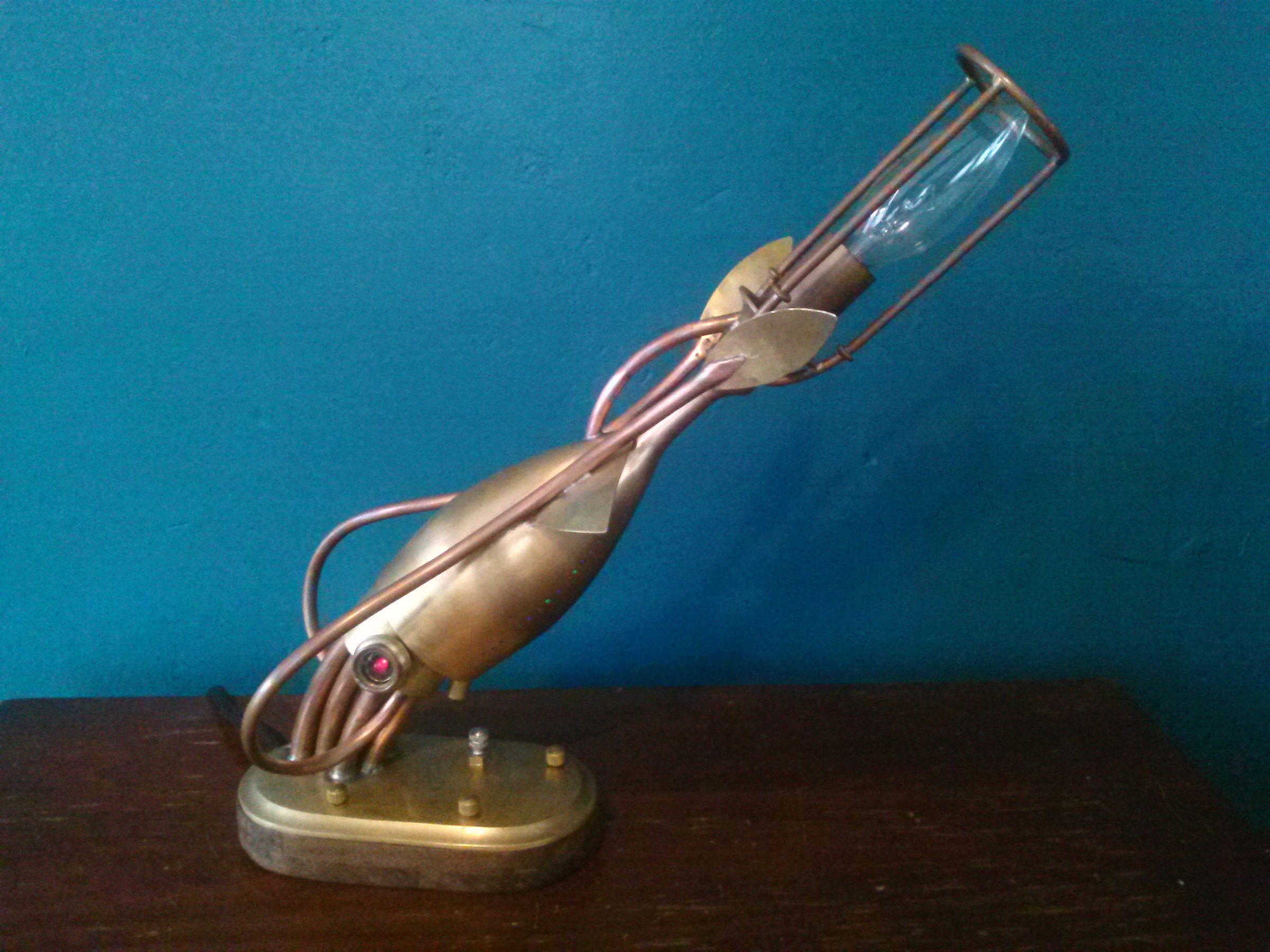 Fiber Optic Steampunk Squid Lamp : 8 Steps (with Pictures) - Instructables