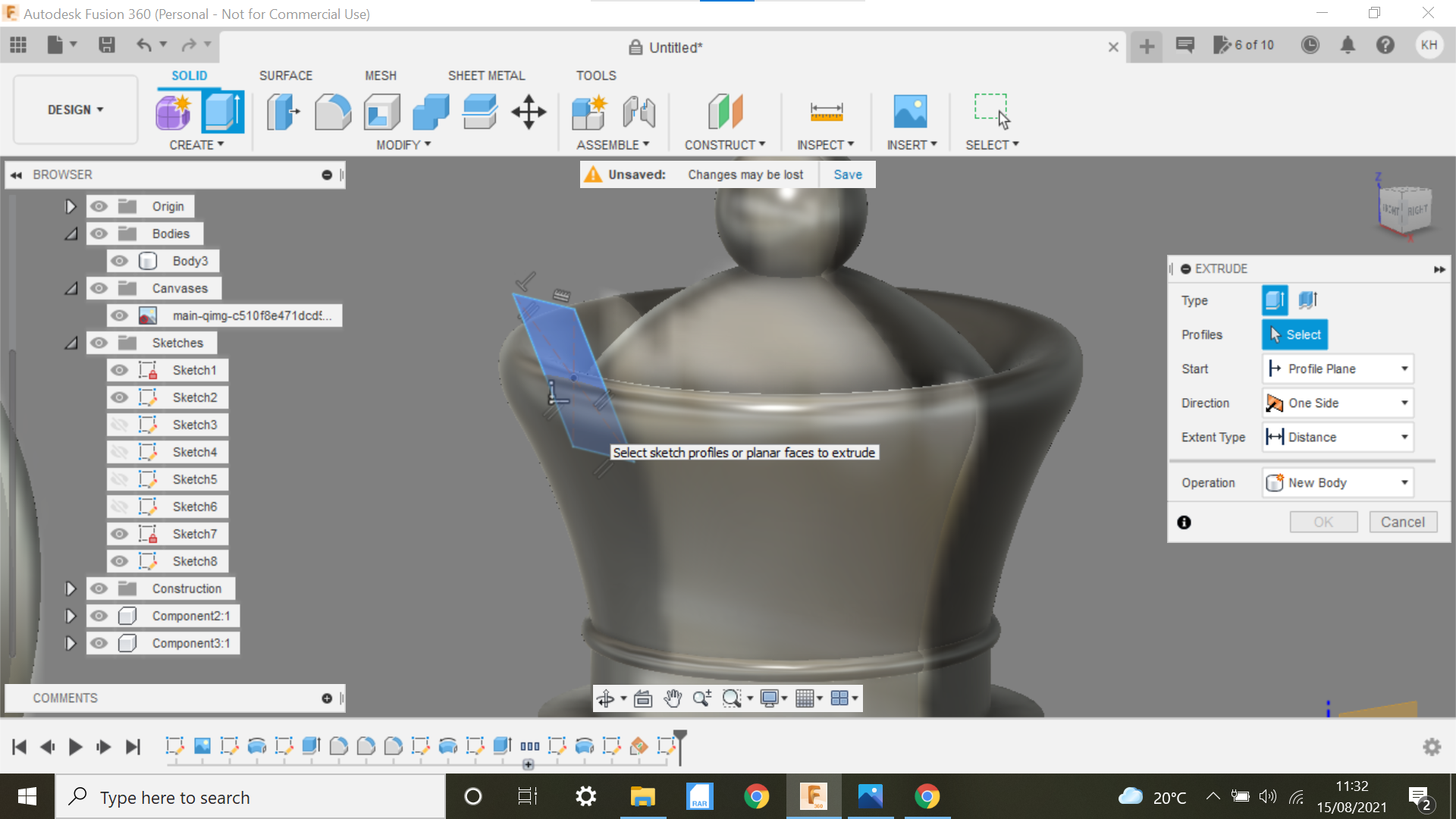 Chess Pieces 3D Printed Designed With Fusion 360 : 4 Steps (with ...
