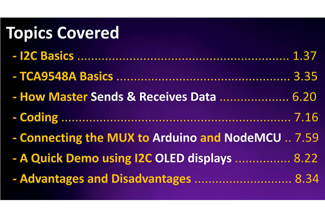 TCA9548A I2C Multiplexer Module - With Arduino and NodeMCU : 11 Steps ...