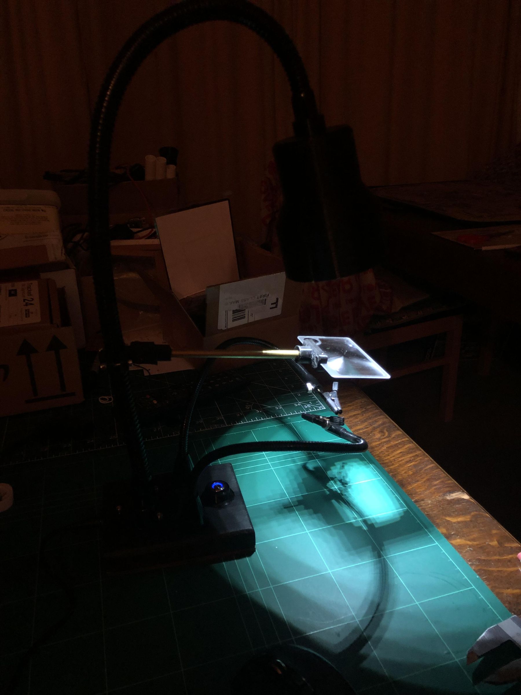 Ultimate Desktop LED Lamp, With Gooseneck Arm, Helping Hands and ...