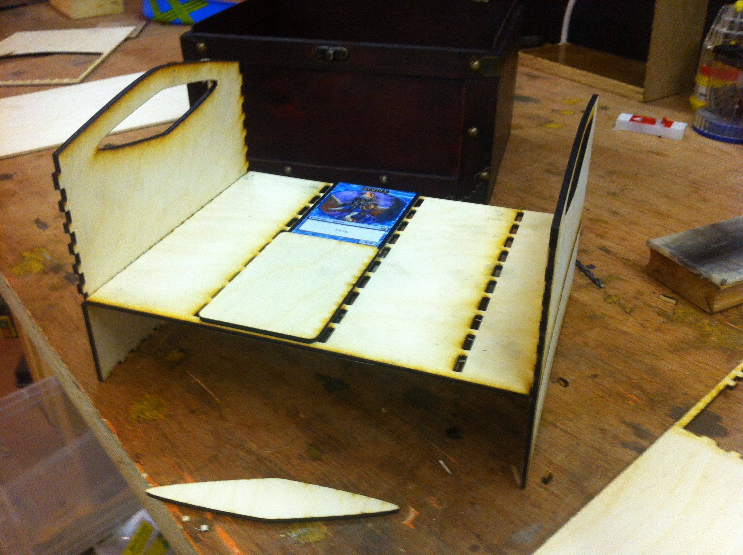 Magic: the Gathering Storage Box With Laser-cut Card Tray & Dividers ...