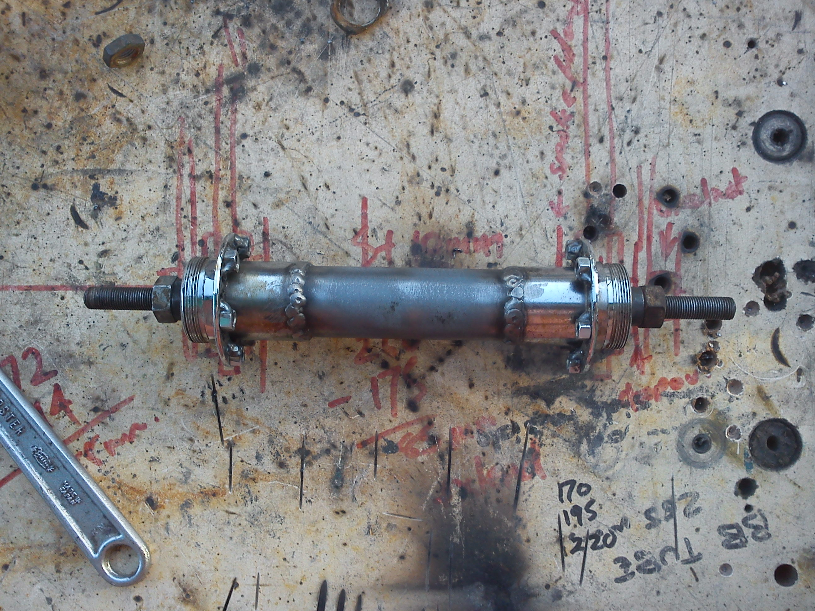 Making Wide Bike Wheel Hubs and Joining Them to Car Rims! : 6 Steps ...