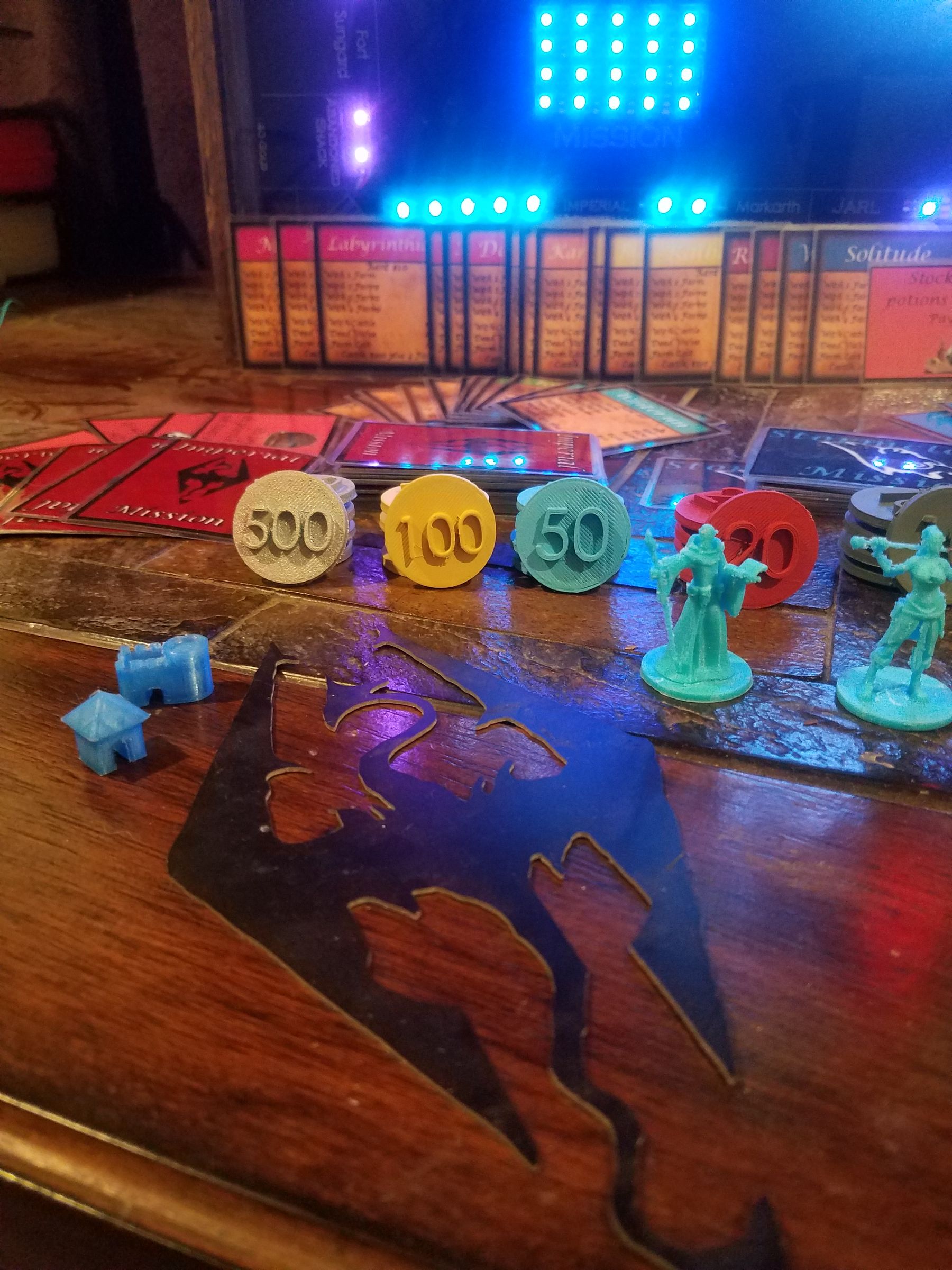 DIY Skyrim Monopoly Board With Arduino LED Lights : 7 Steps (with ...