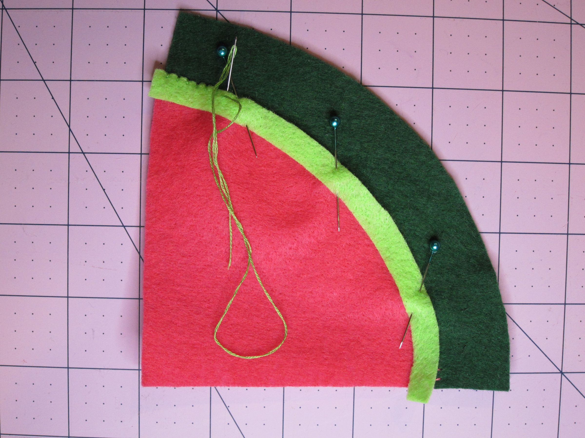 Felt Watermelon Slice : 20 Steps (with Pictures) - Instructables
