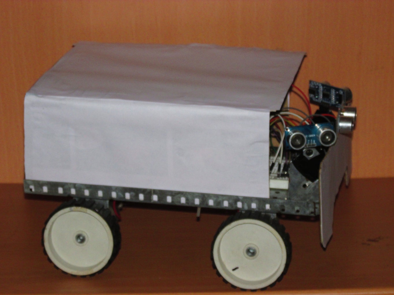 Obstacle Avoiding Robot Using Ultrasonic Sensors 9 Steps With Pictures Instructables