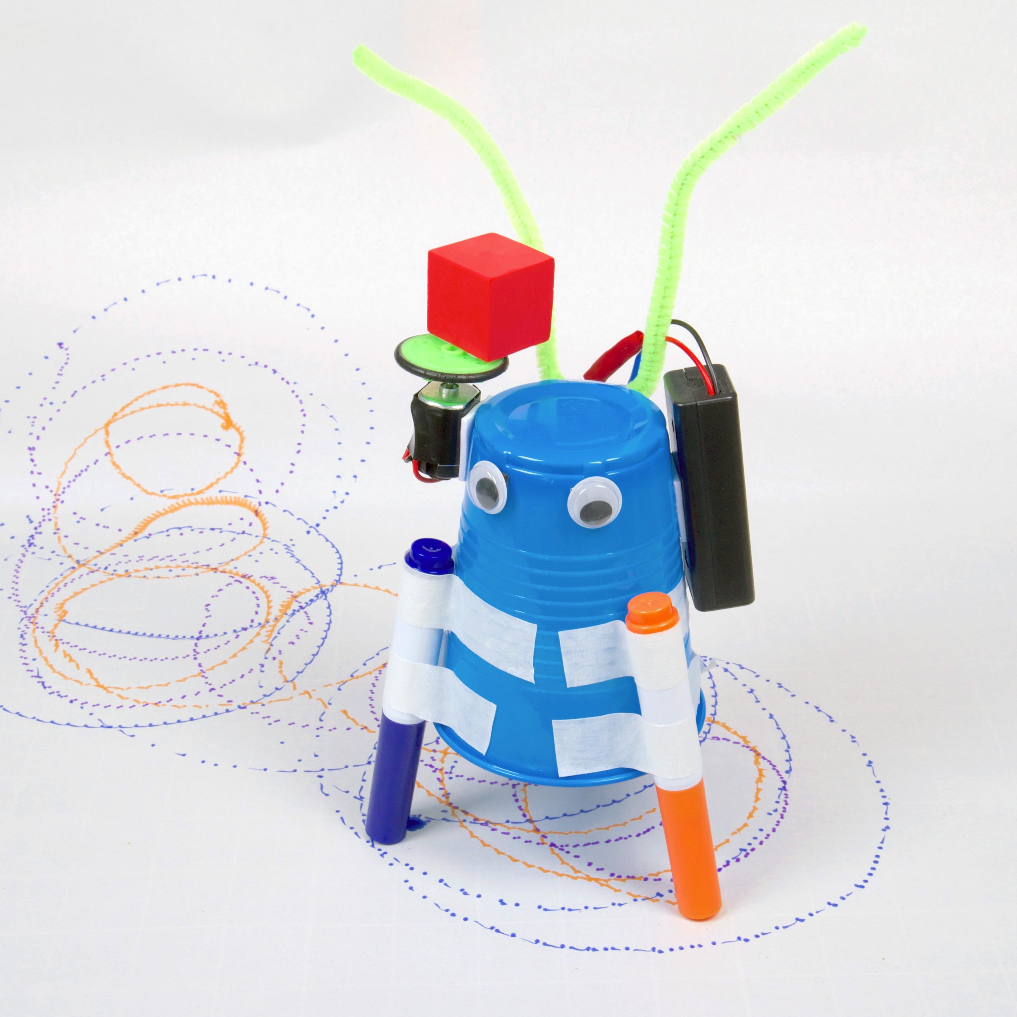 DIY Scribbling Doodle Bot Project - STEM Classic Made Better : 6 Steps ...