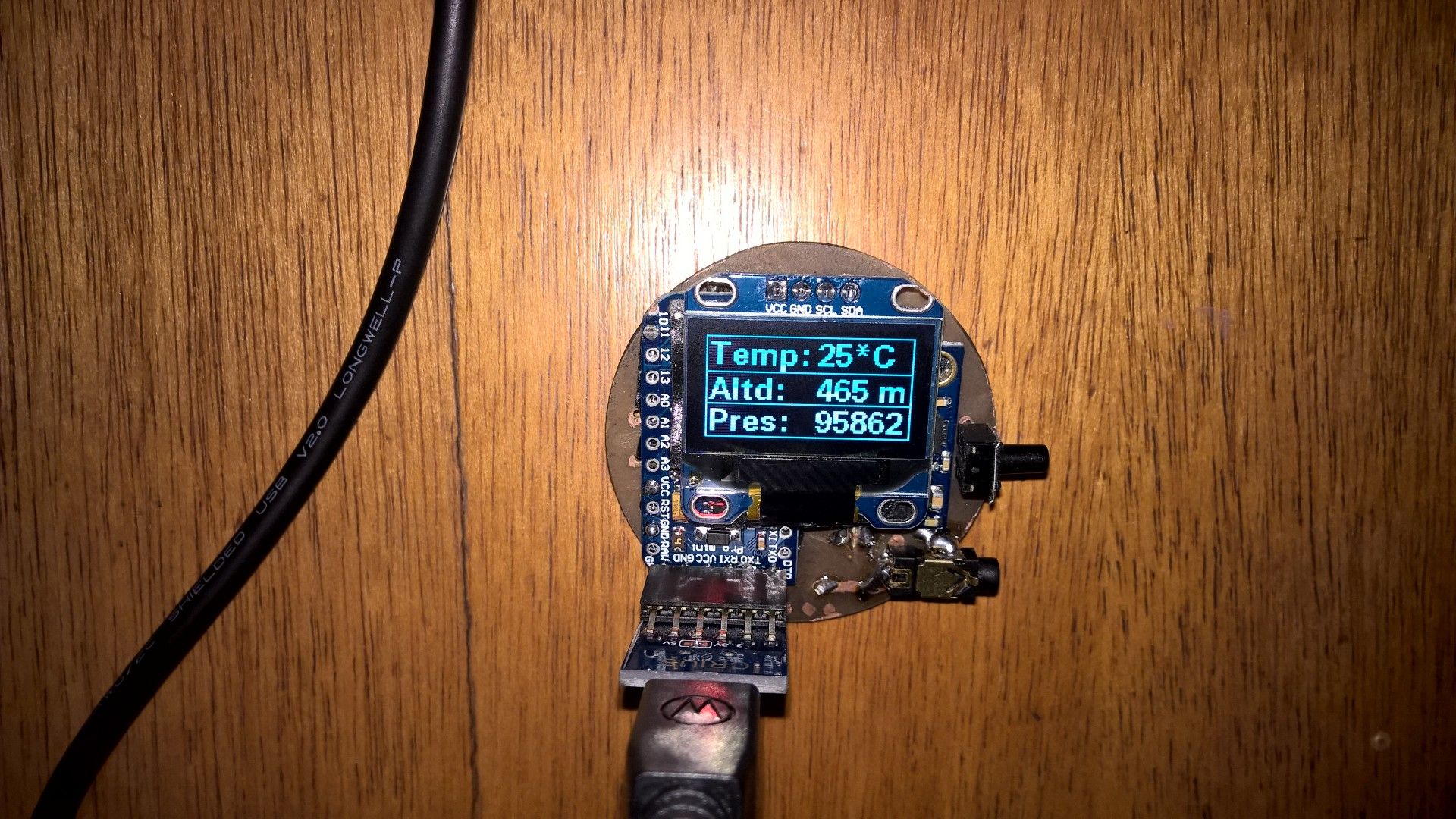 Arduino Pedometer Watch, With Temperature, Altitude and Compass! : 6 ...