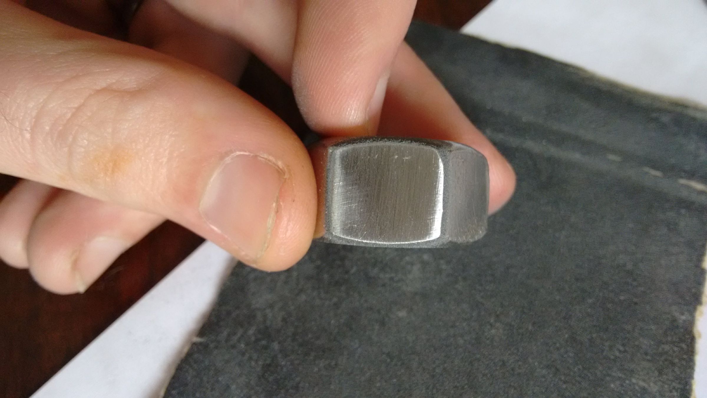 Steel Nut to Signet Ring : 4 Steps (with Pictures) - Instructables