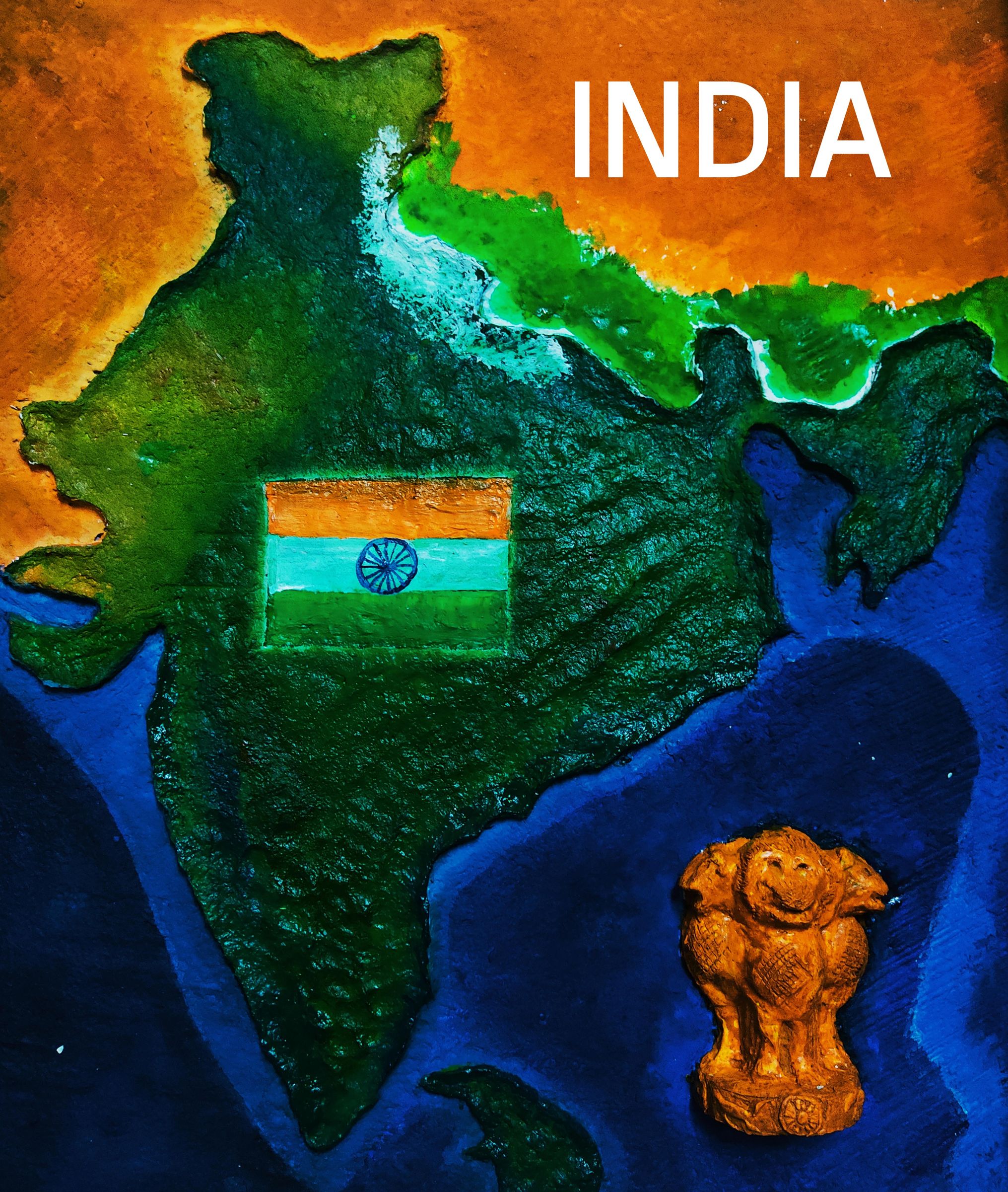 Map of India With Paper Mache : 6 Steps (with Pictures) - Instructables