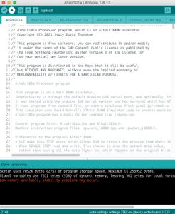 Altair 8800 Arduino Emulator With a Virtual Front Panel : 7 Steps (with Pictures) - Instructables
