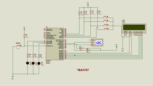 FM Radio Using TEA5767 and PIC16F877A Micro-controller : 6 Steps ...