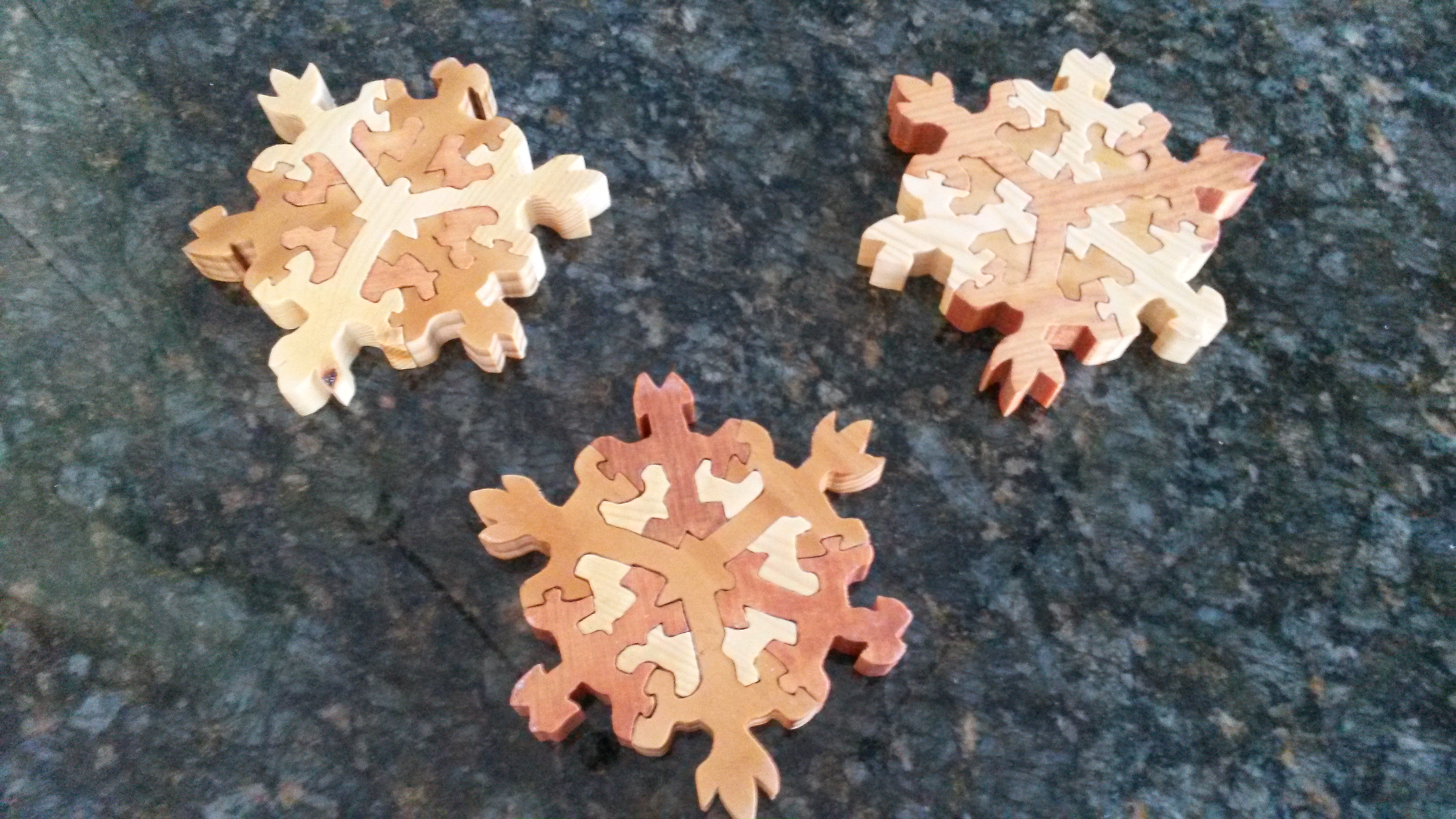 Wooden Snowflake Puzzle Stockingstuffers : 5 Steps (with Pictures ...