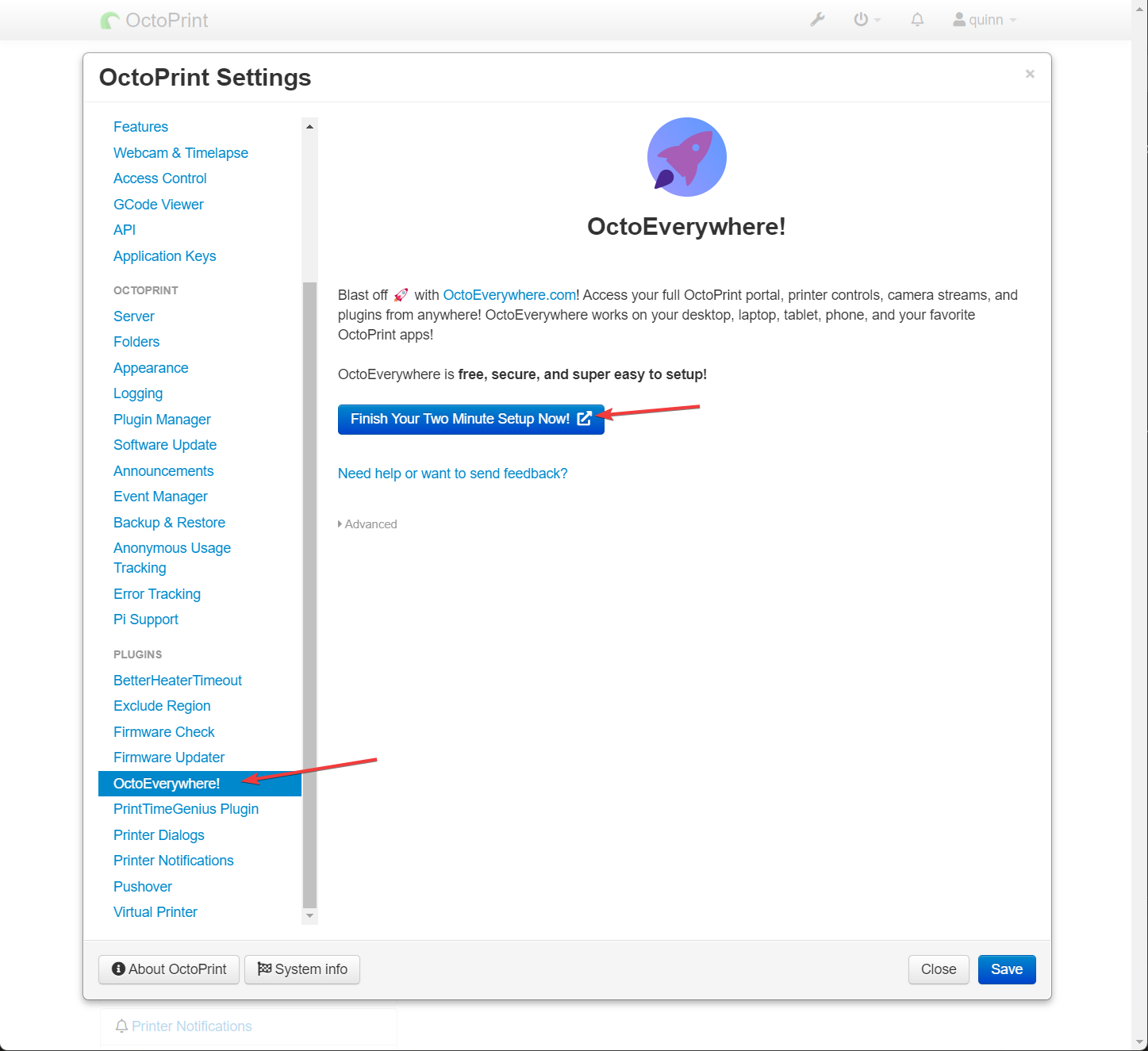 Setup OctoPrint Remote Access, Webcam Monitoring, and Control : 7 Steps ...