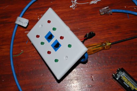 DIY Ethernet RJ-45 UTP Cable Tester UltraCheap (Wall Mountable) : 7 ...
