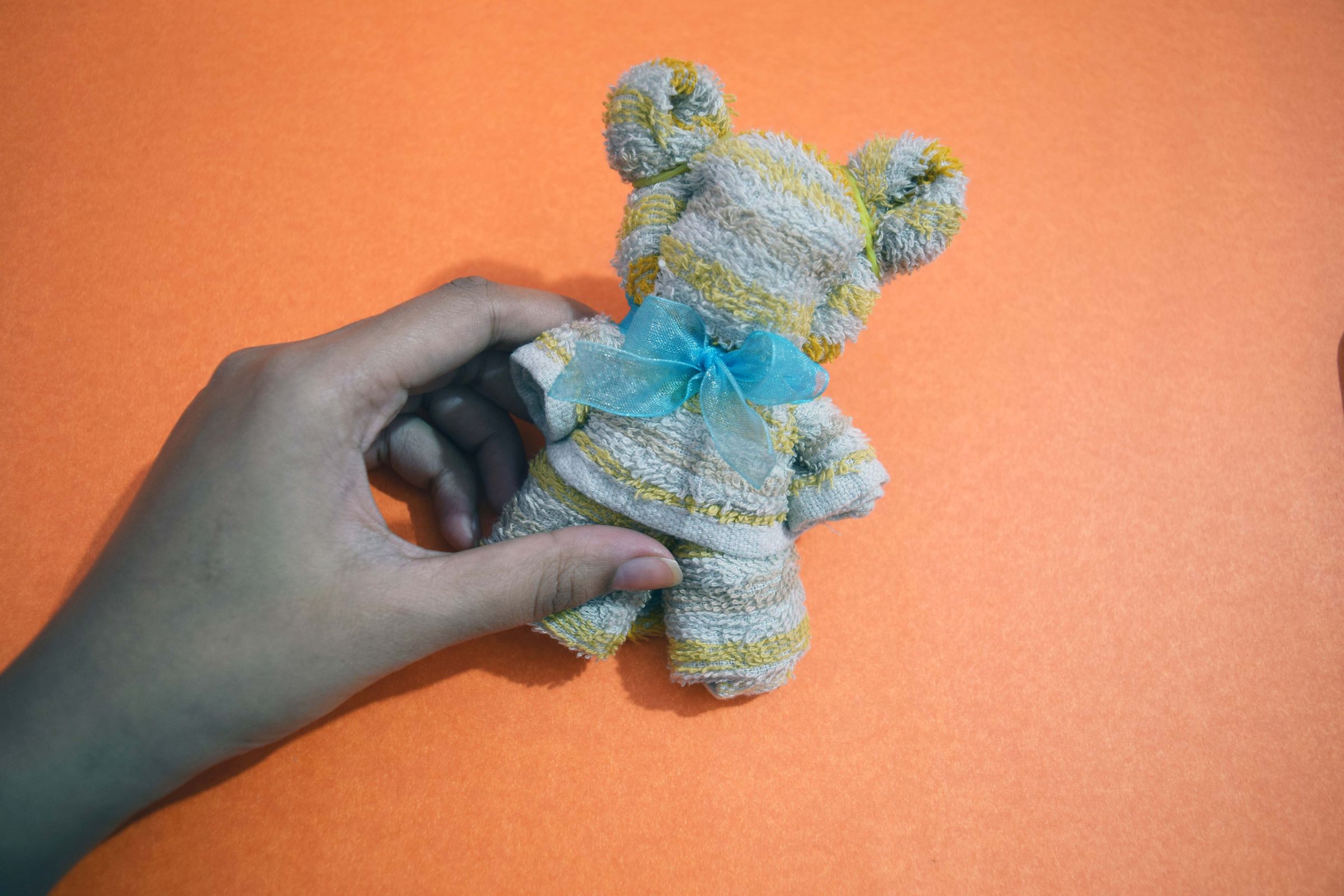 Wash Cloth Into a Teddy Bear : 5 Steps (with Pictures) - Instructables