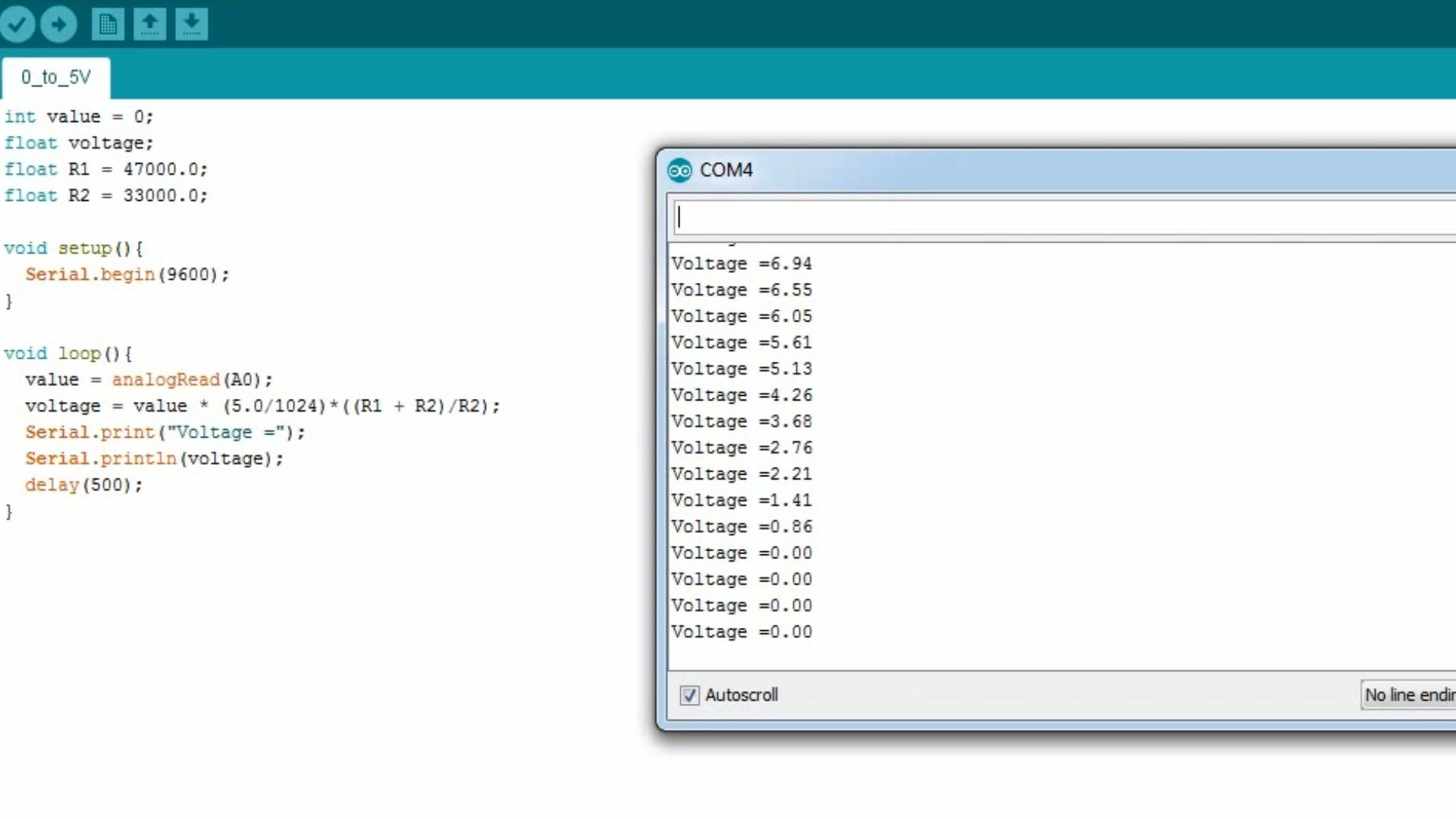 Voltage Measurement Using Arduino : 5 Steps - Instructables