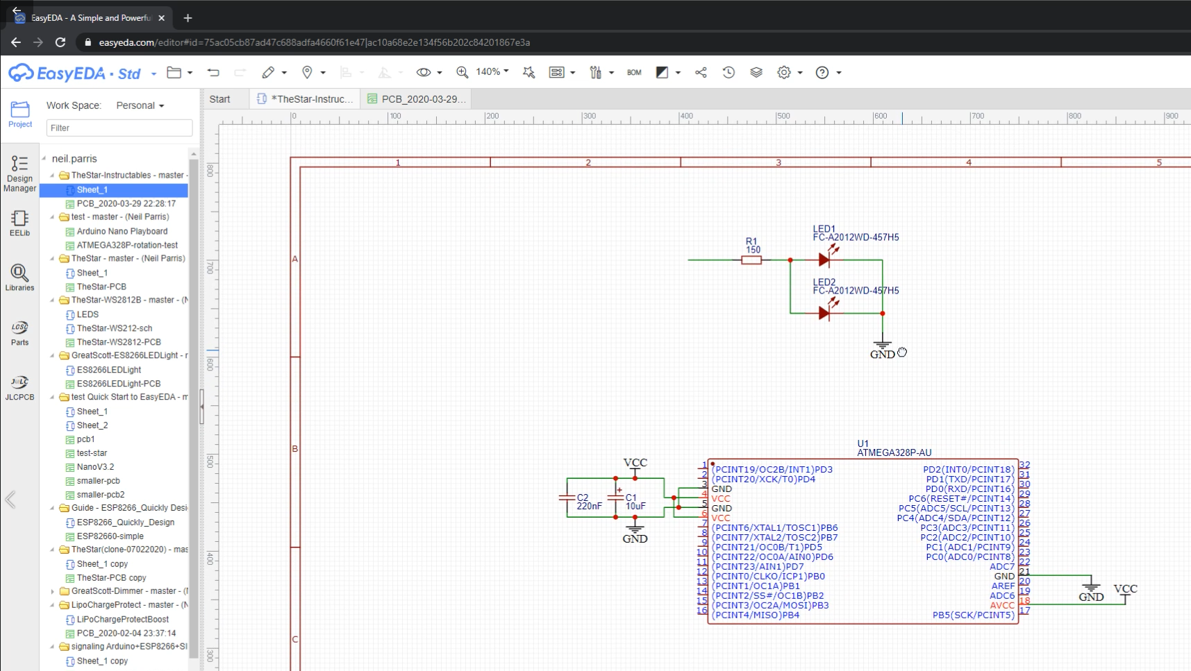 Learn How to Design a Custom Shaped PCB With EasyEDA Online Tools : 12 ...