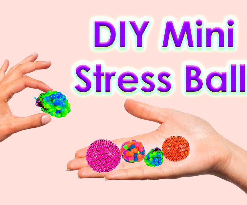 Diy Mini Stress Balls Orbeez And Mesh Slime Stress Ball Miniatures 6 Steps With Pictures