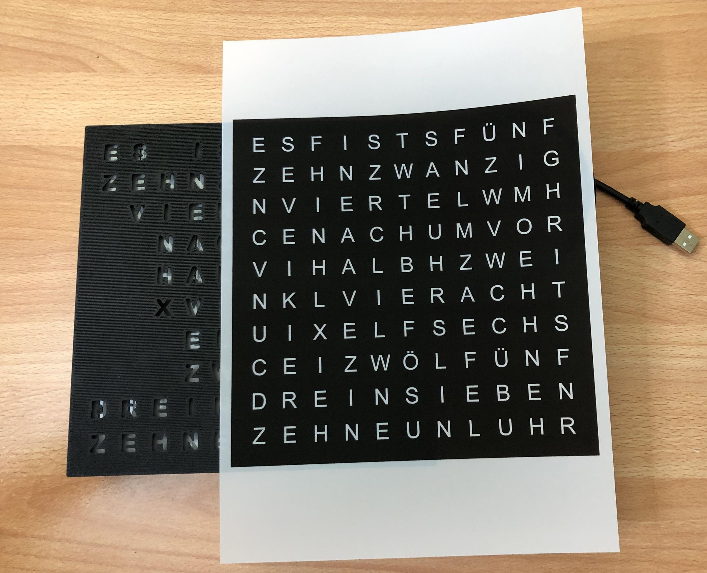 Lazy Words - Single LED Strip Word Clocks : 7 Steps (with Pictures ...