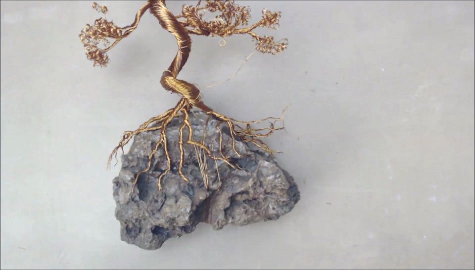 Art & Collectibles Sculpture Art Objects wire gemstone tree grabbing a ...