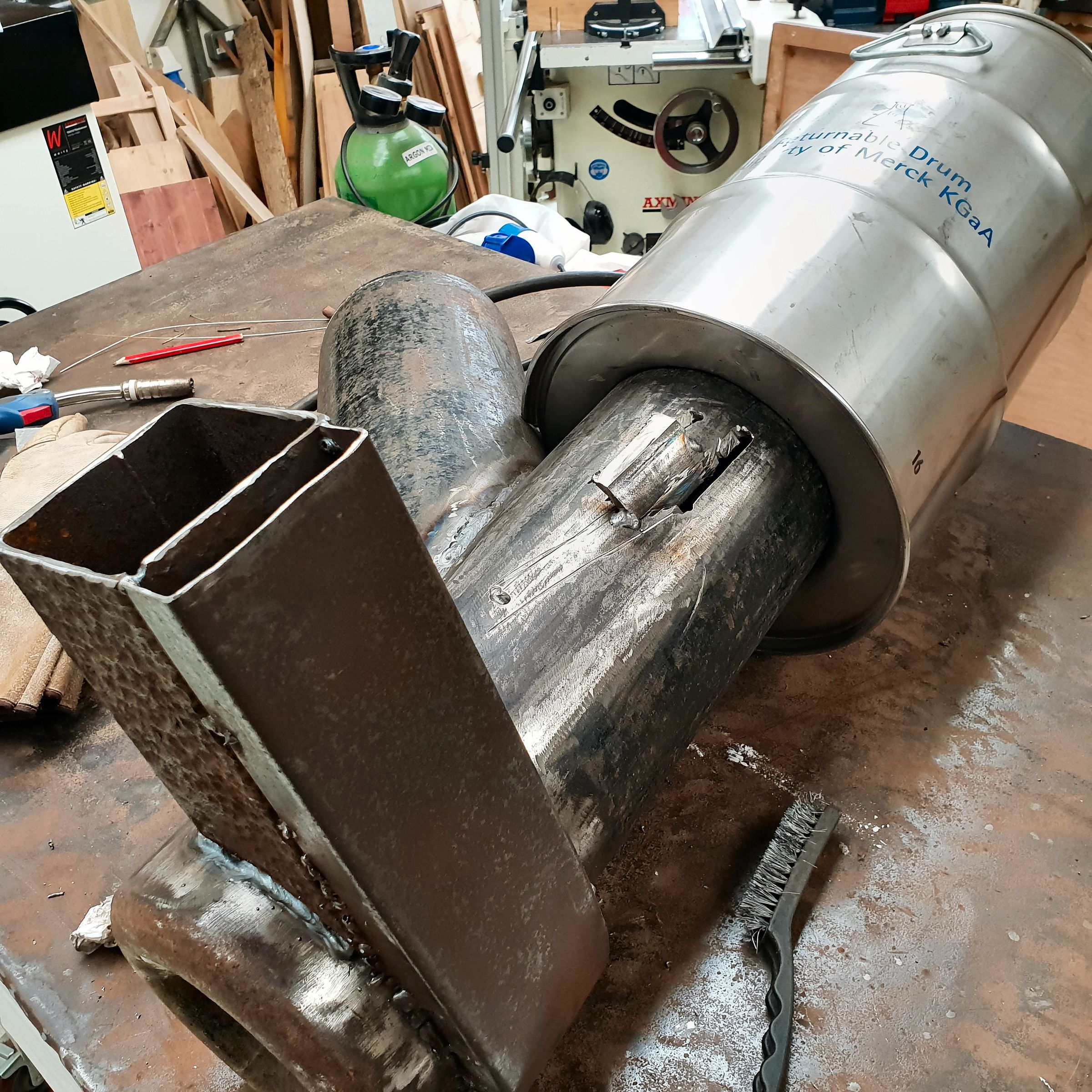 Upcycled Rocket Stove Griddle BBQ + Pizza Oven Attachment : 27 Steps ...