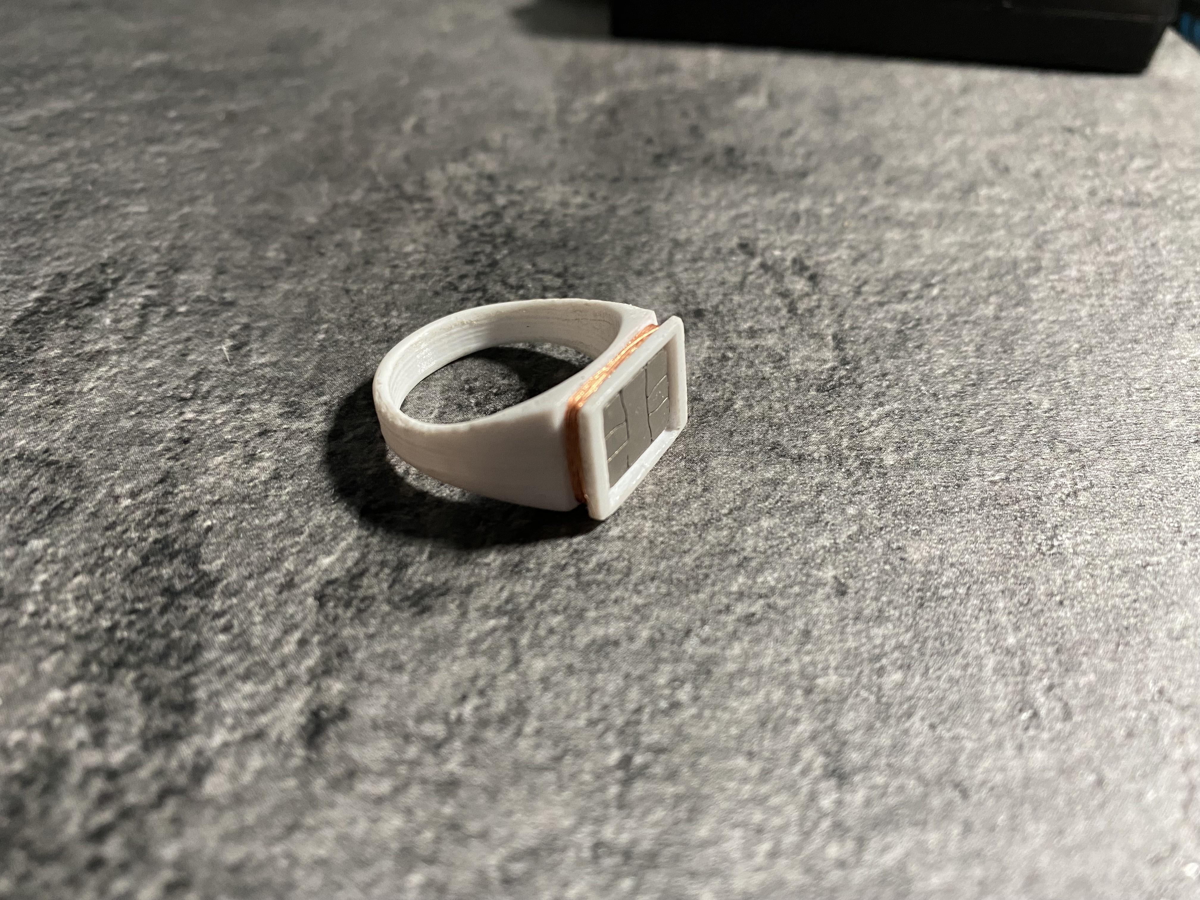 Contactless Payment Signet Ring - With Minimal Inductive NFC Antenna ...