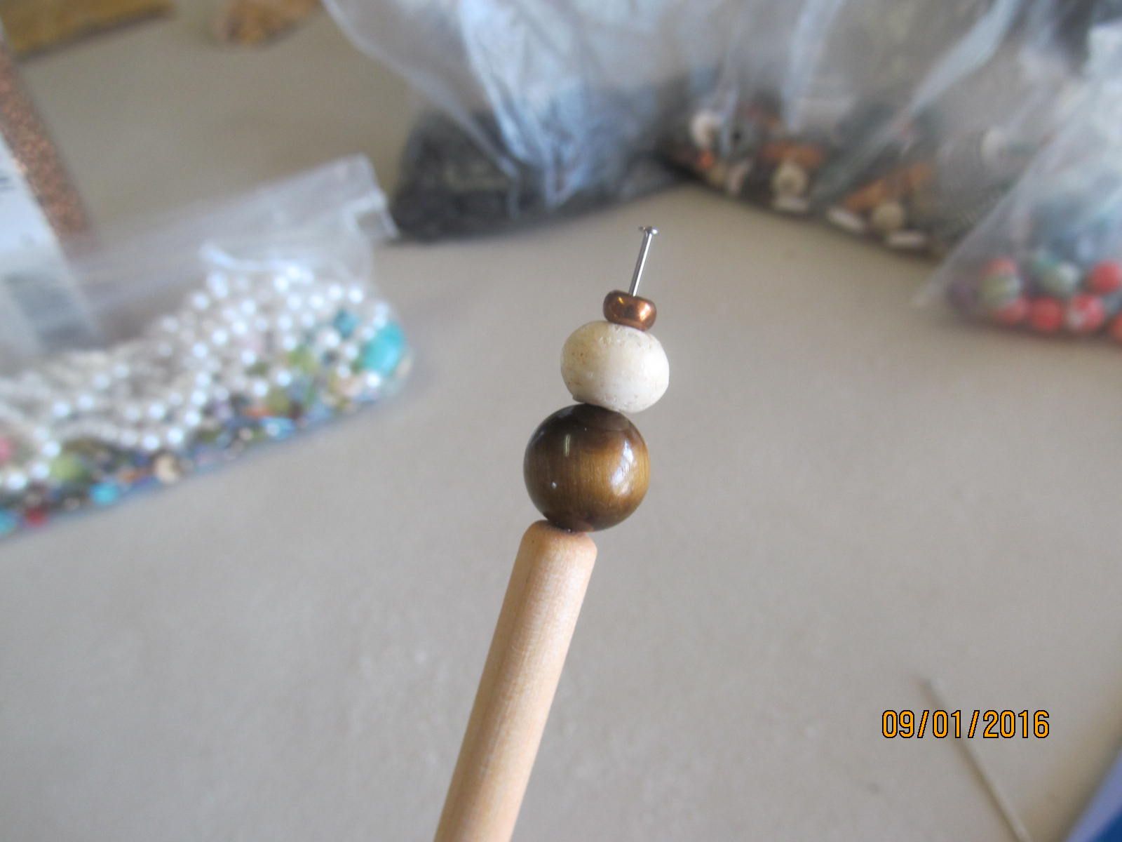 Stylish DIY Bead-topped Hair Sticks : 5 Steps (with Pictures ...