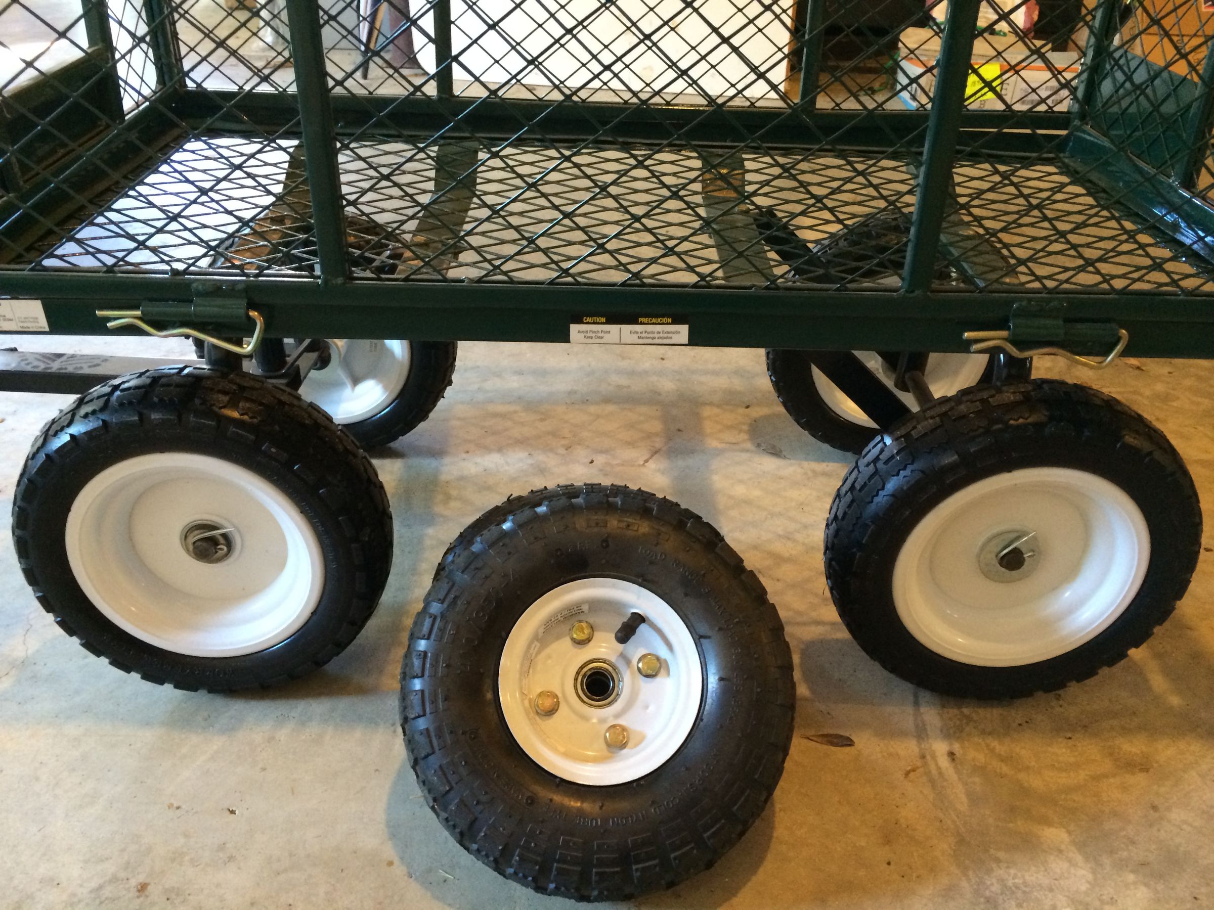 How to Replace the Wheels on Your Steel Crate Wagon / Cart : 4 Steps ...